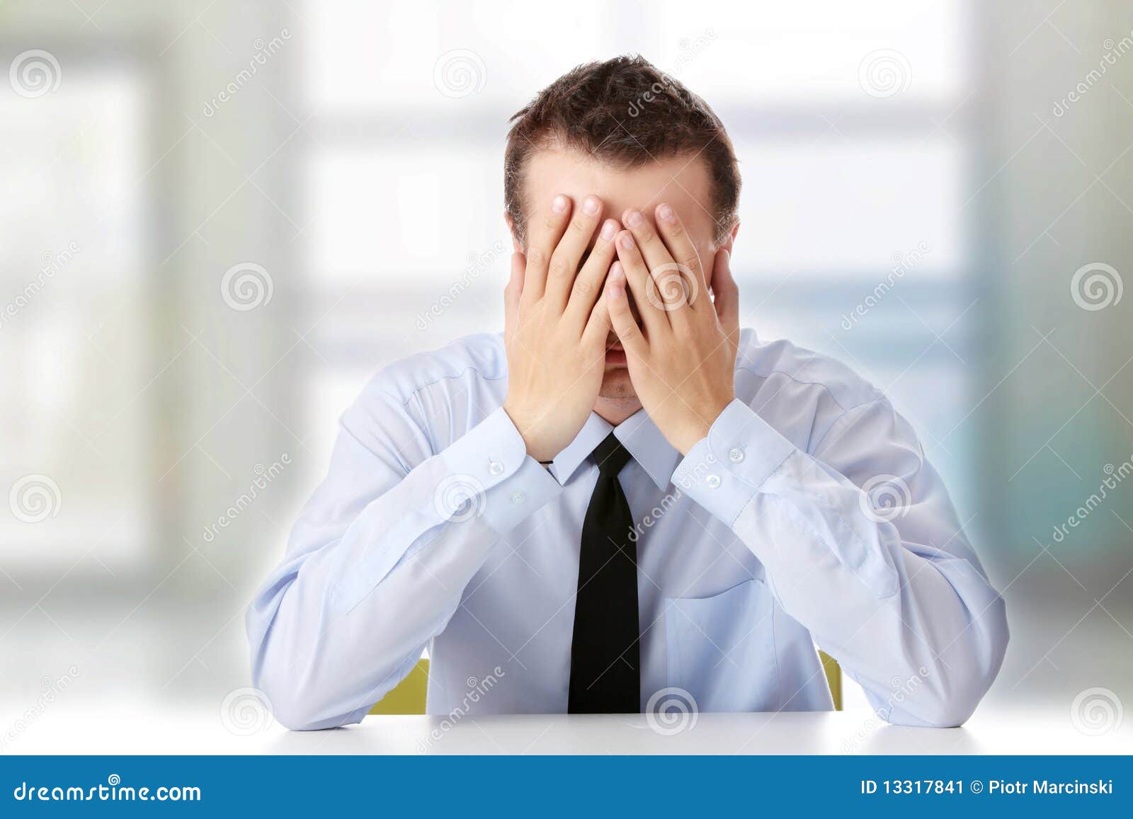 Business depression stock image. Image of headache, business - 13317841