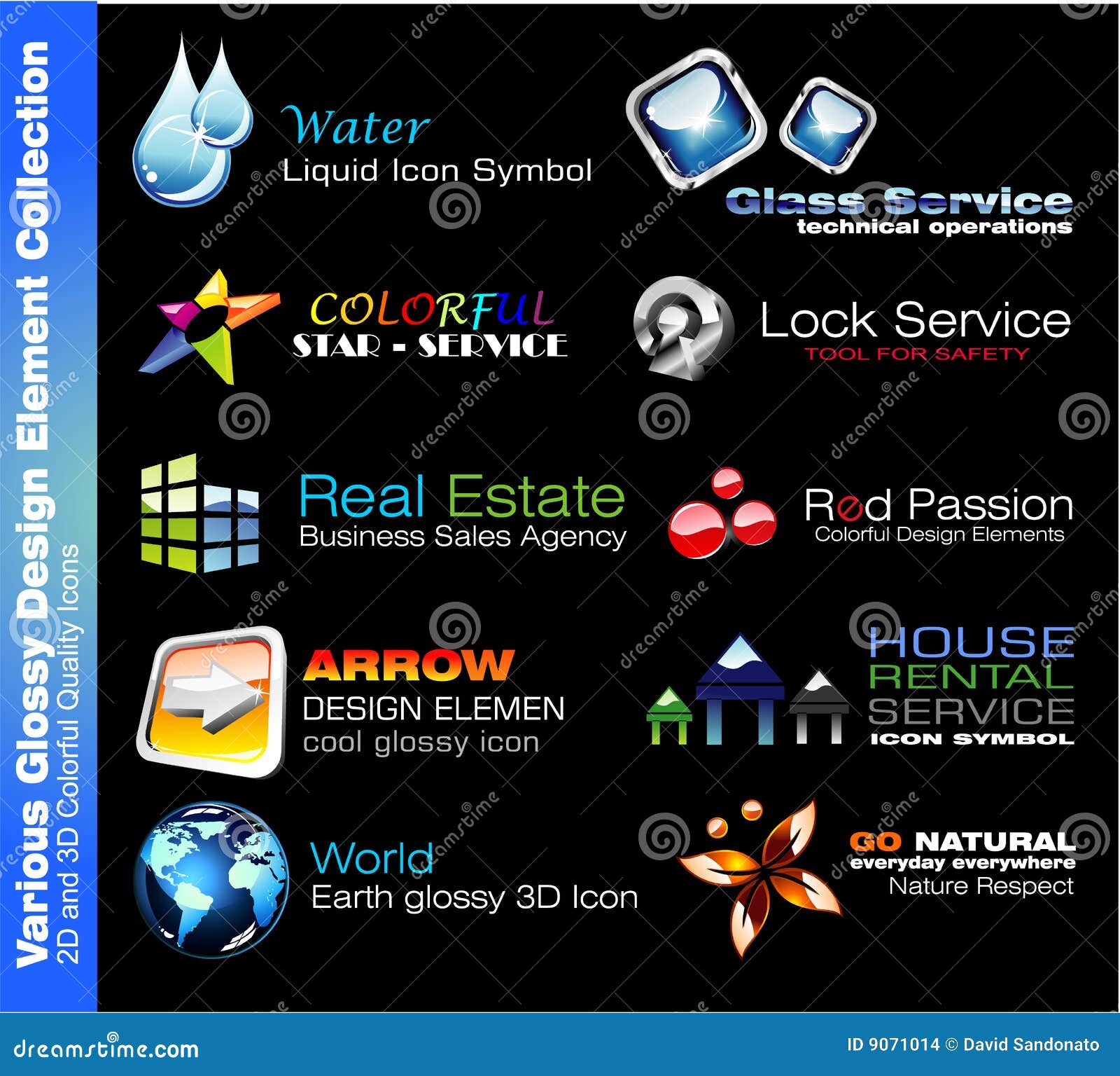 Business Design Elements stock vector. Illustration of element - 9071014