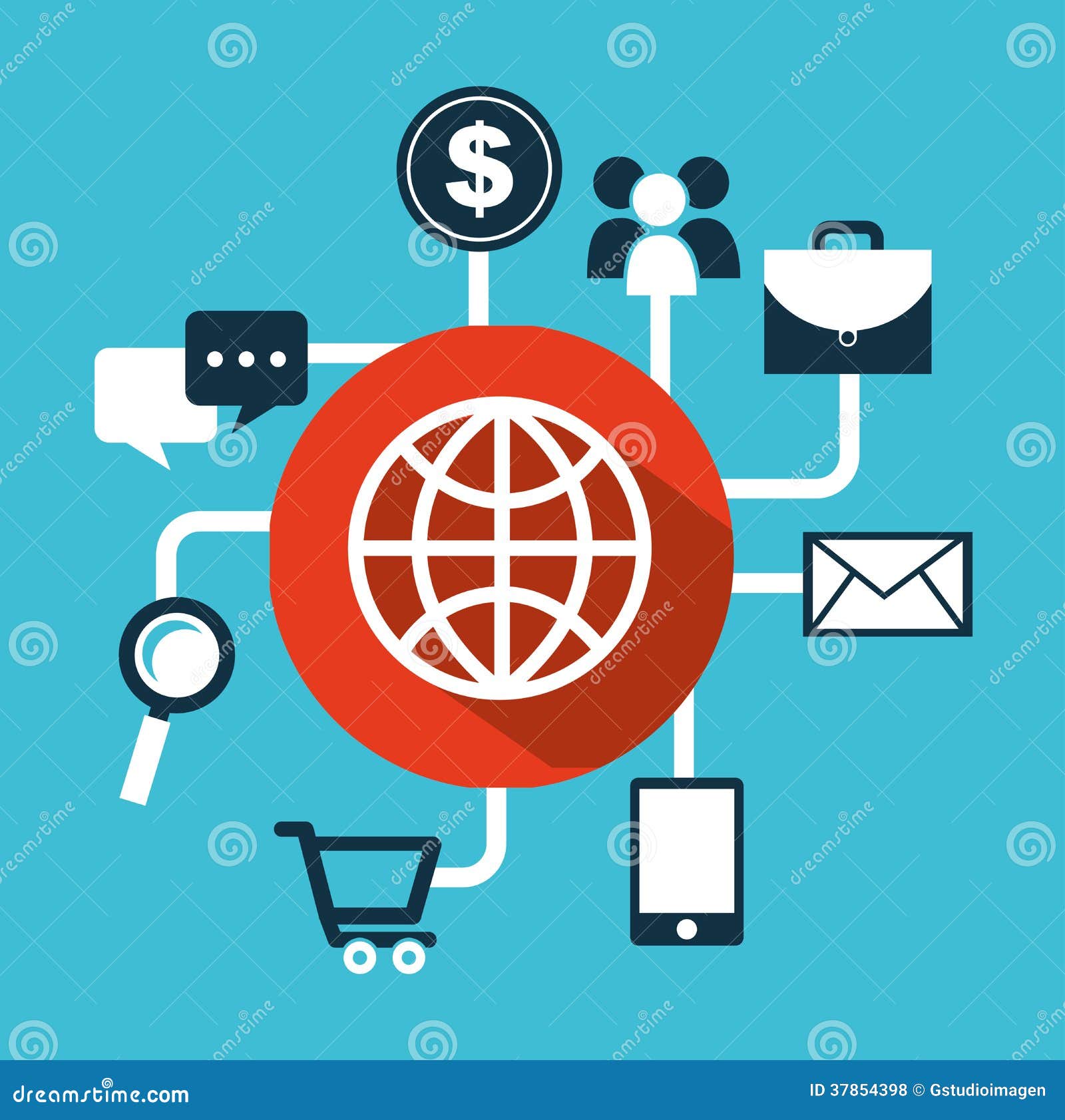 Business design stock vector. Illustration of message - 37854398