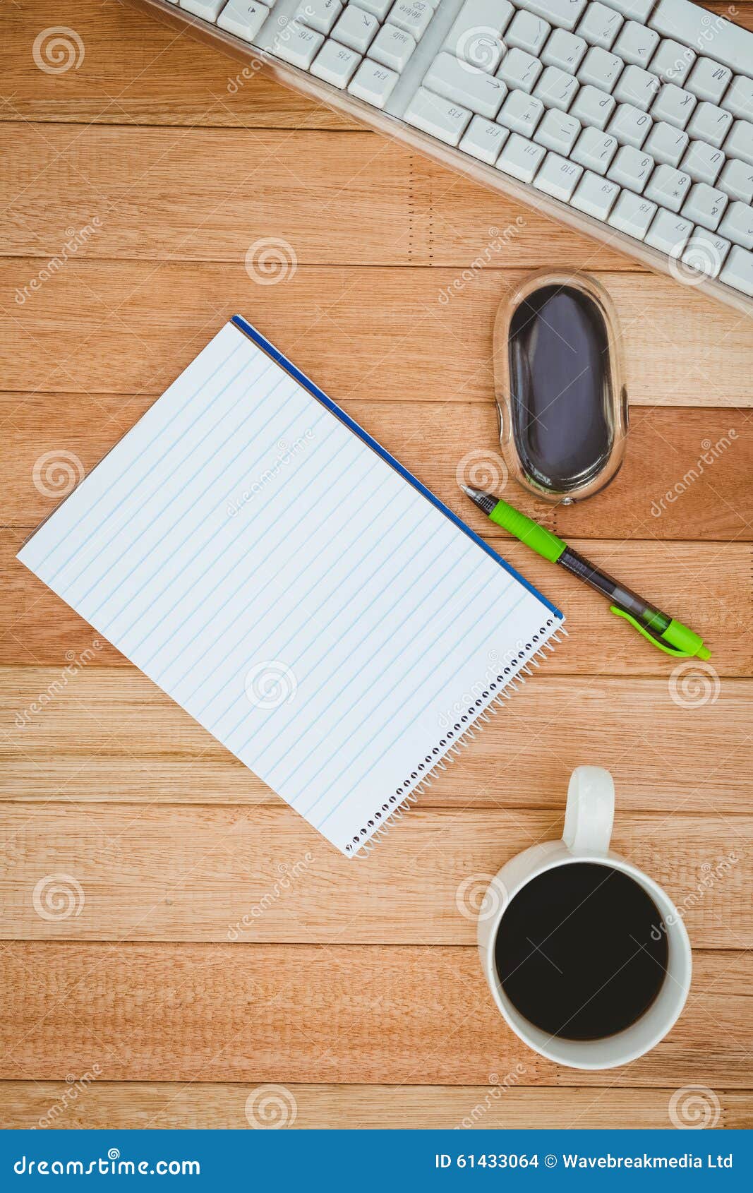 Business Desk with Computer and Coffee Stock Photo - Image of espresso ...
