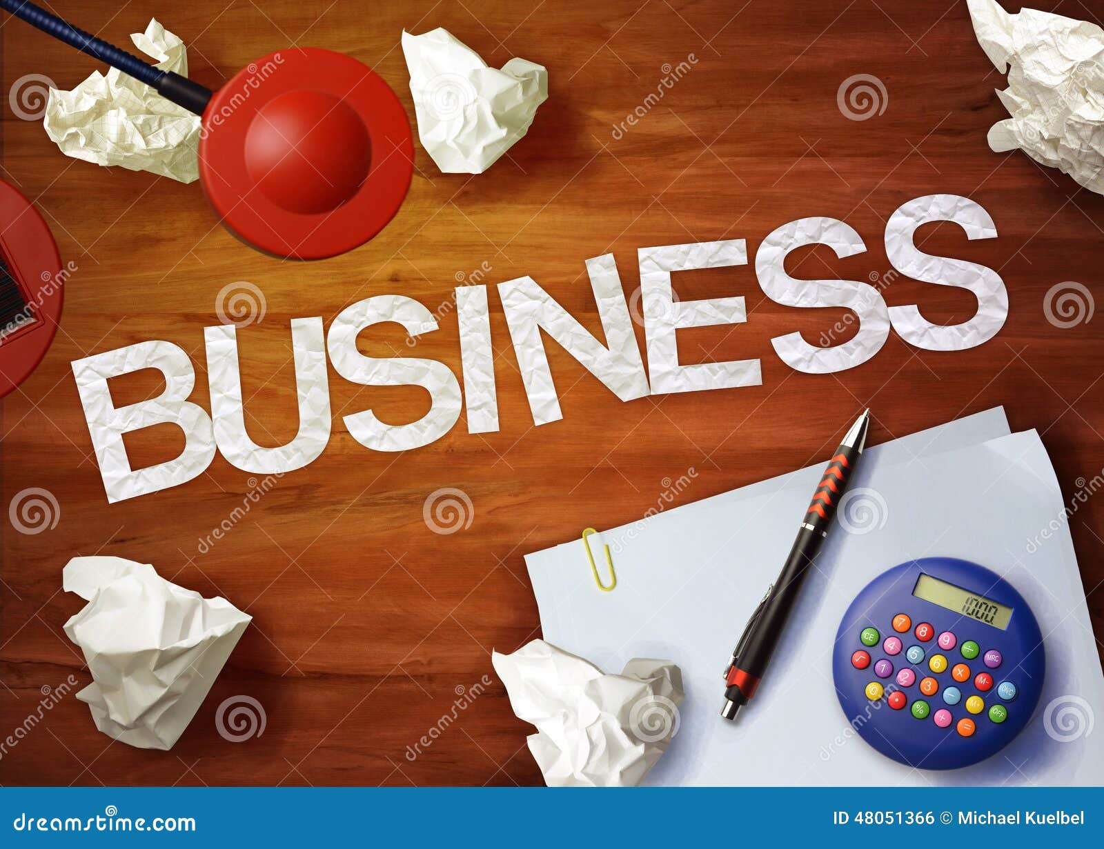 Business Desktop Memo Calculator Office Think Organize Stock Photo ...