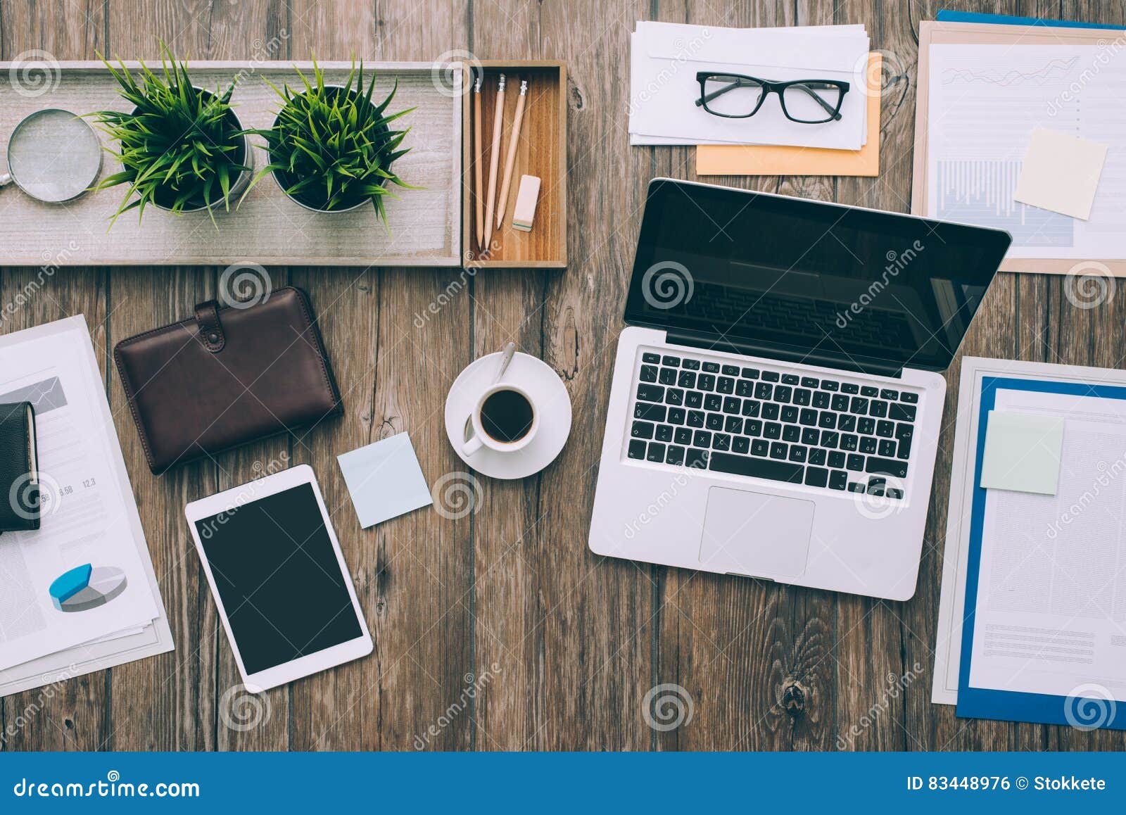 Business desktop stock photo. Image of occupation, equipment - 83448976