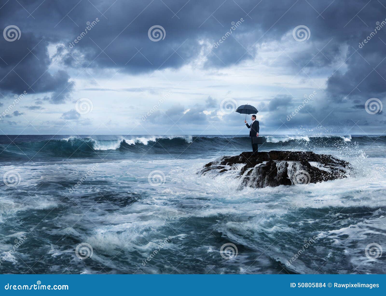 Business Despair Crisis Beach Thinking Concept Stock Photo - Image of ...