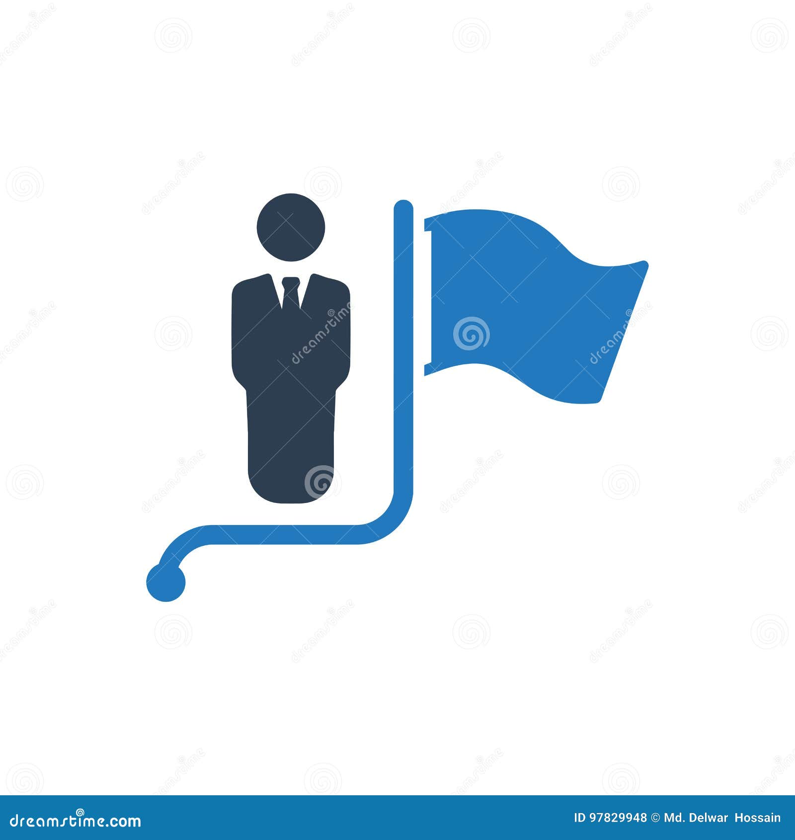 Business Destination Icon stock vector. Illustration of vector - 97829948