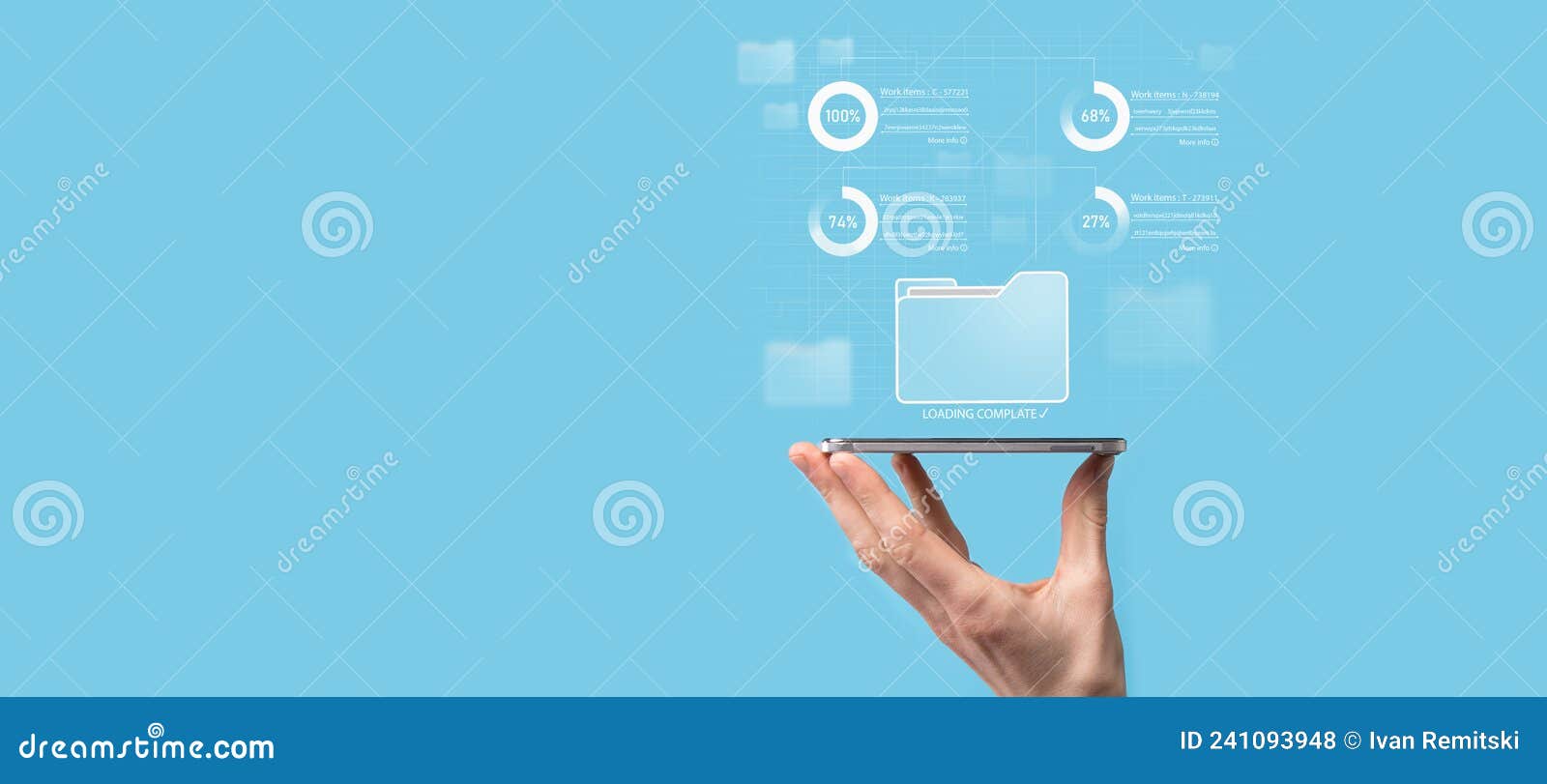 Business Developer Hand Using Board Framework on Virtual Modern ...