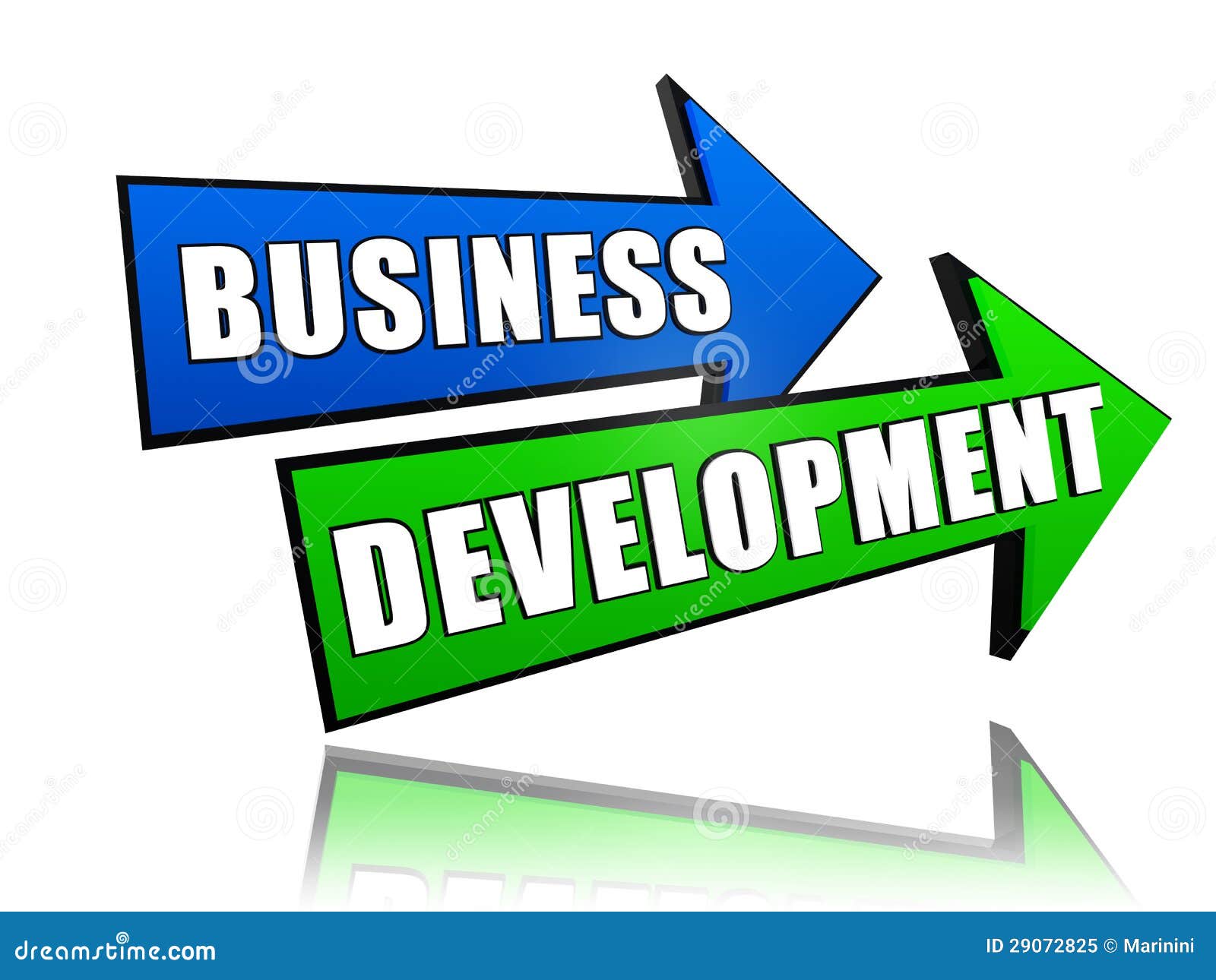 Business Development in Arrows Stock Illustration - Illustration of ...