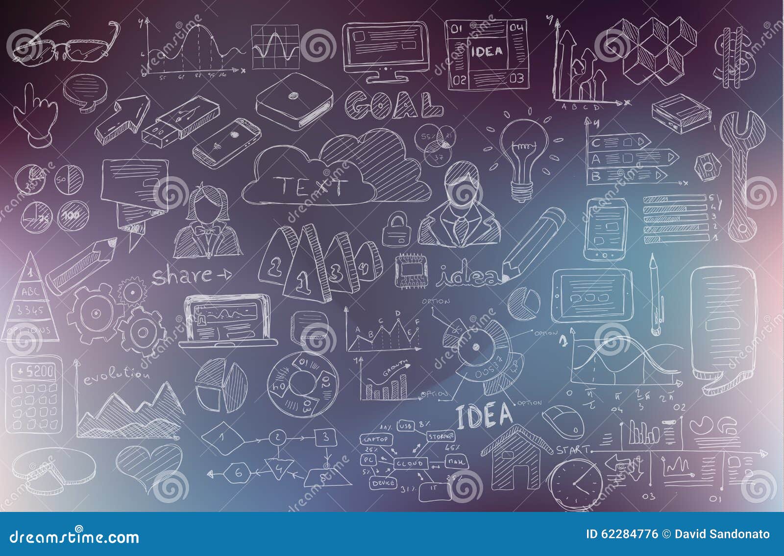 Business Development Concept Background Wih Doodle Design Style Stock ...