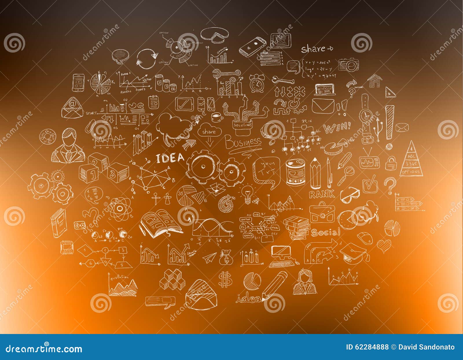Business Development Concept Background Wih Doodle Design Style Stock ...