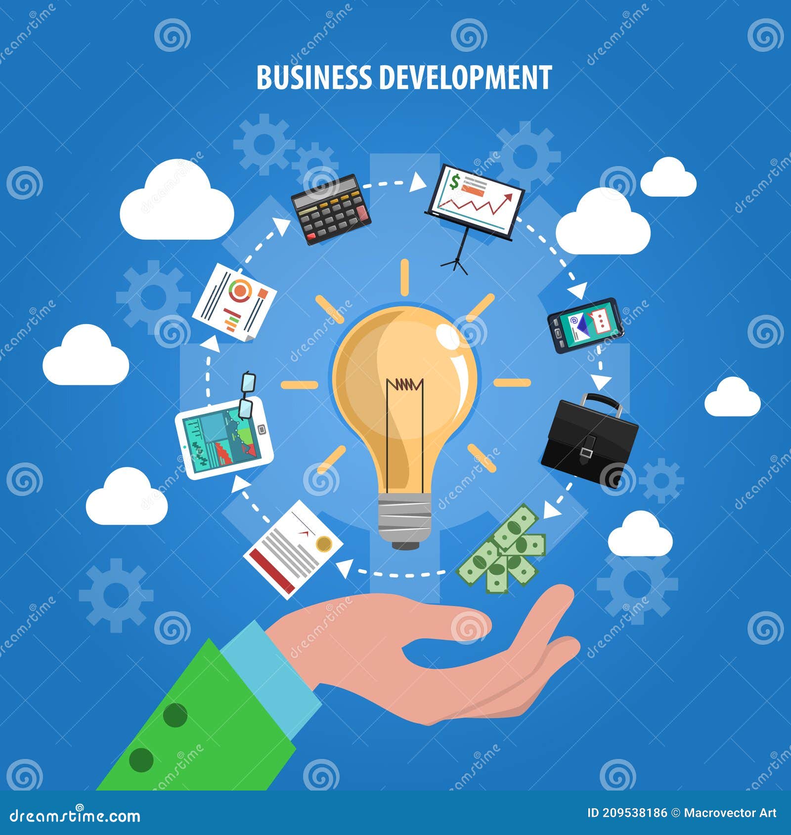 Business Development Concept Stock Vector - Illustration of ...