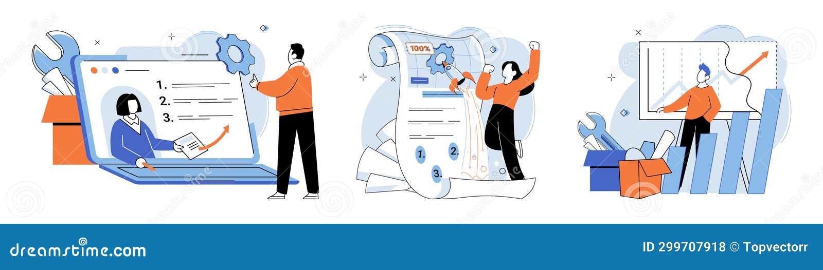 Business Development. Business Concept Illustrations Communicate ...