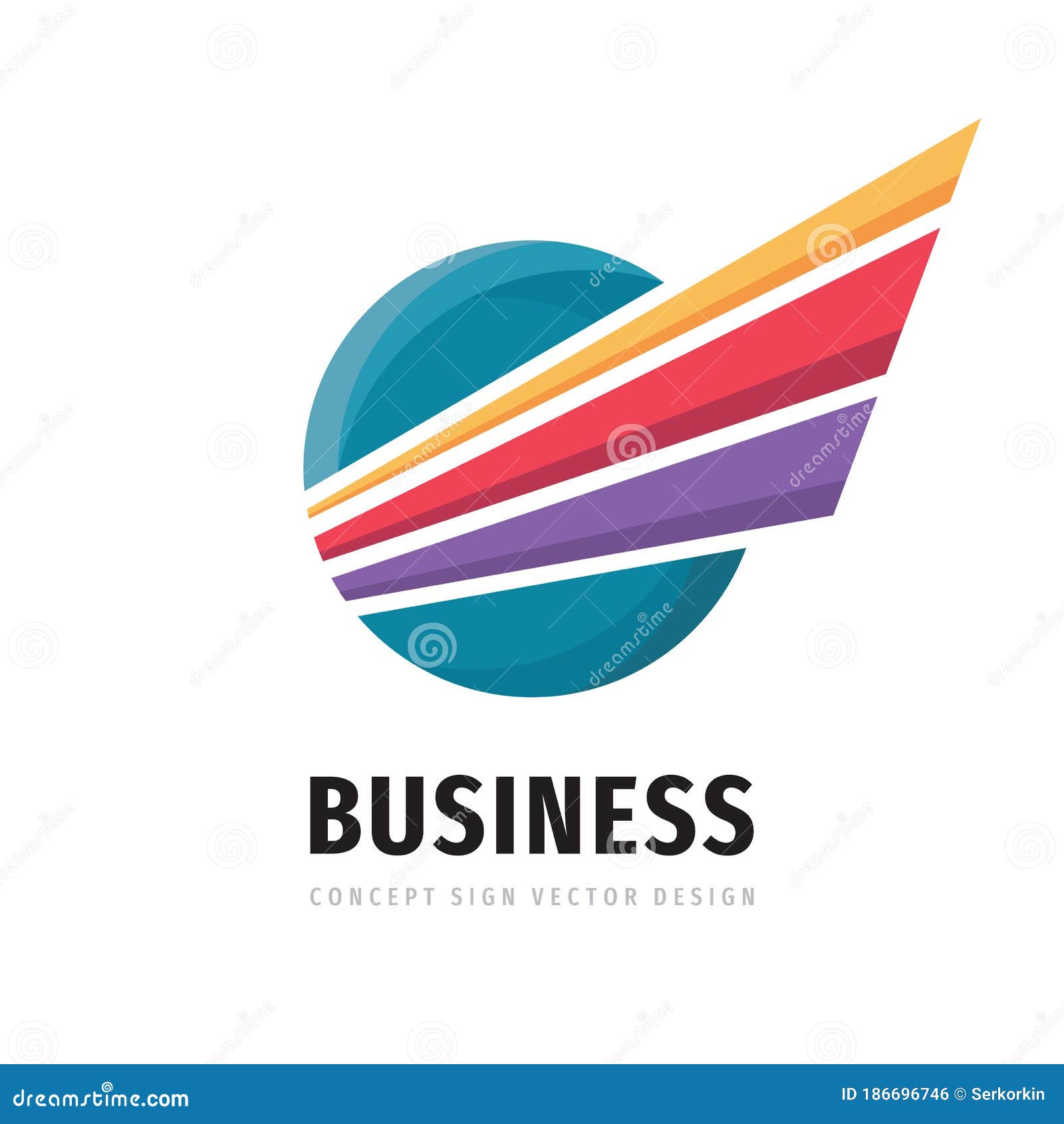 Business Development Concept Logo Design. Abstract Planet Creative Logo ...