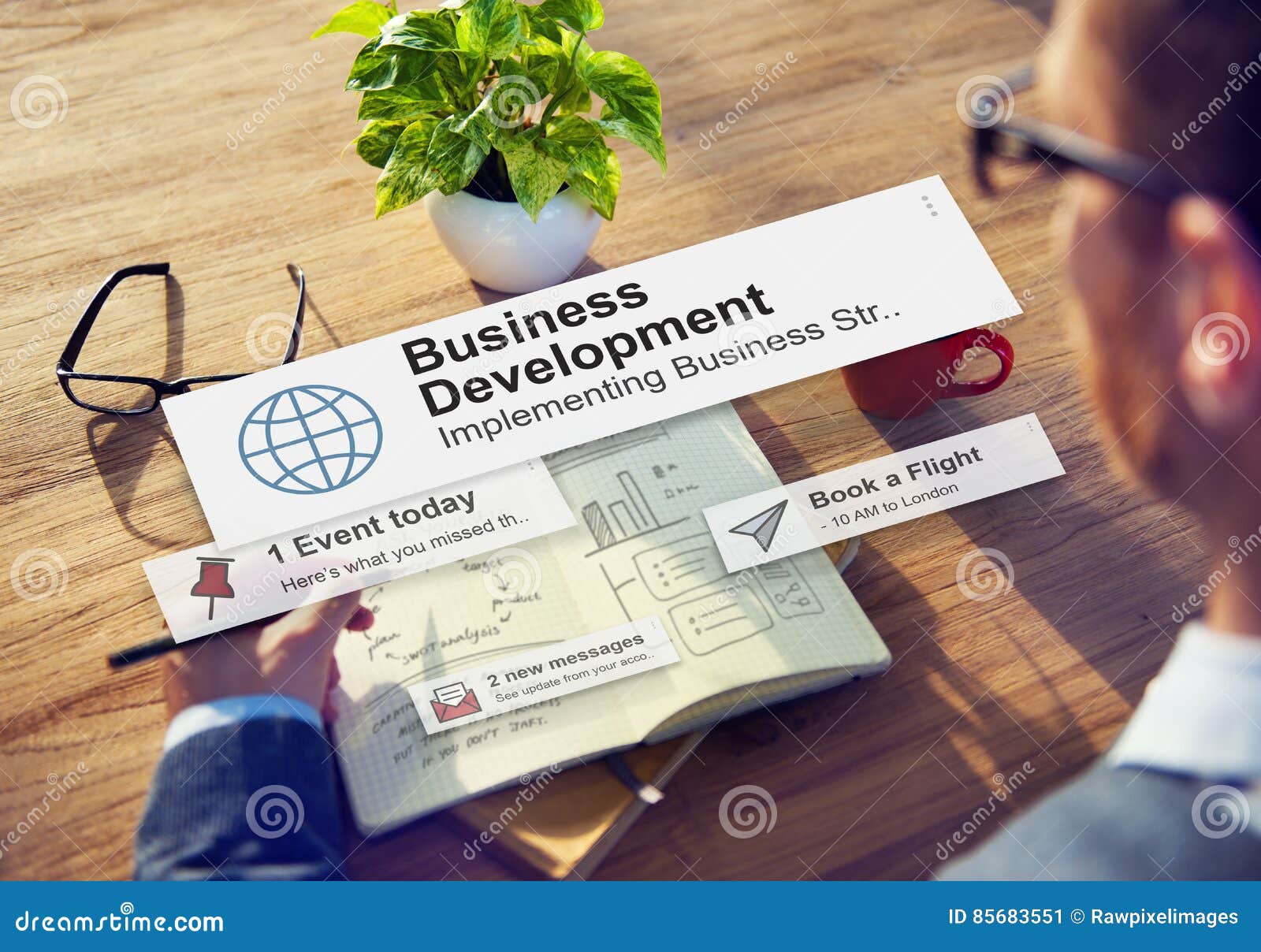 Business Development Growth Success Improvement Conept Stock Image ...