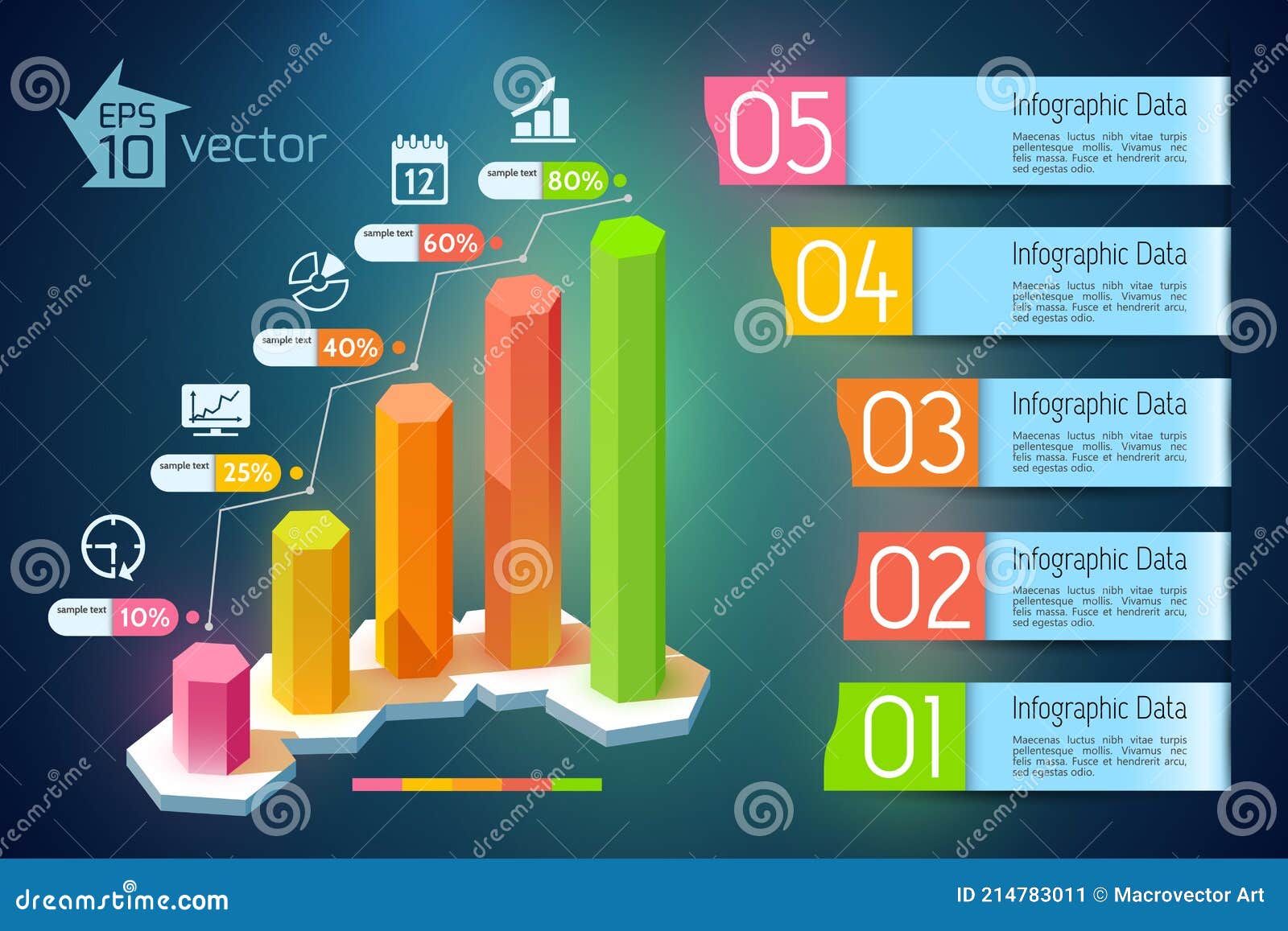 Business Development Infographic Template Stock Vector - Illustration ...