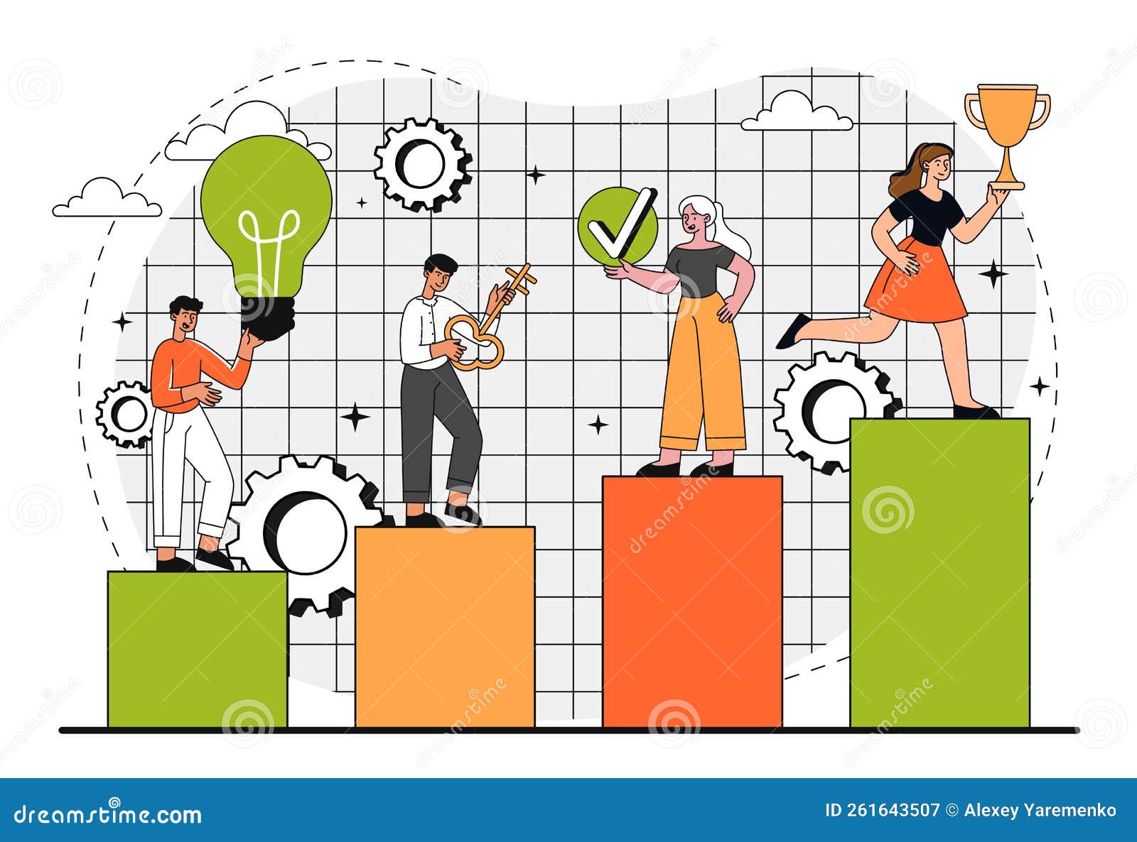 Business development plan stock vector. Illustration of motivation ...
