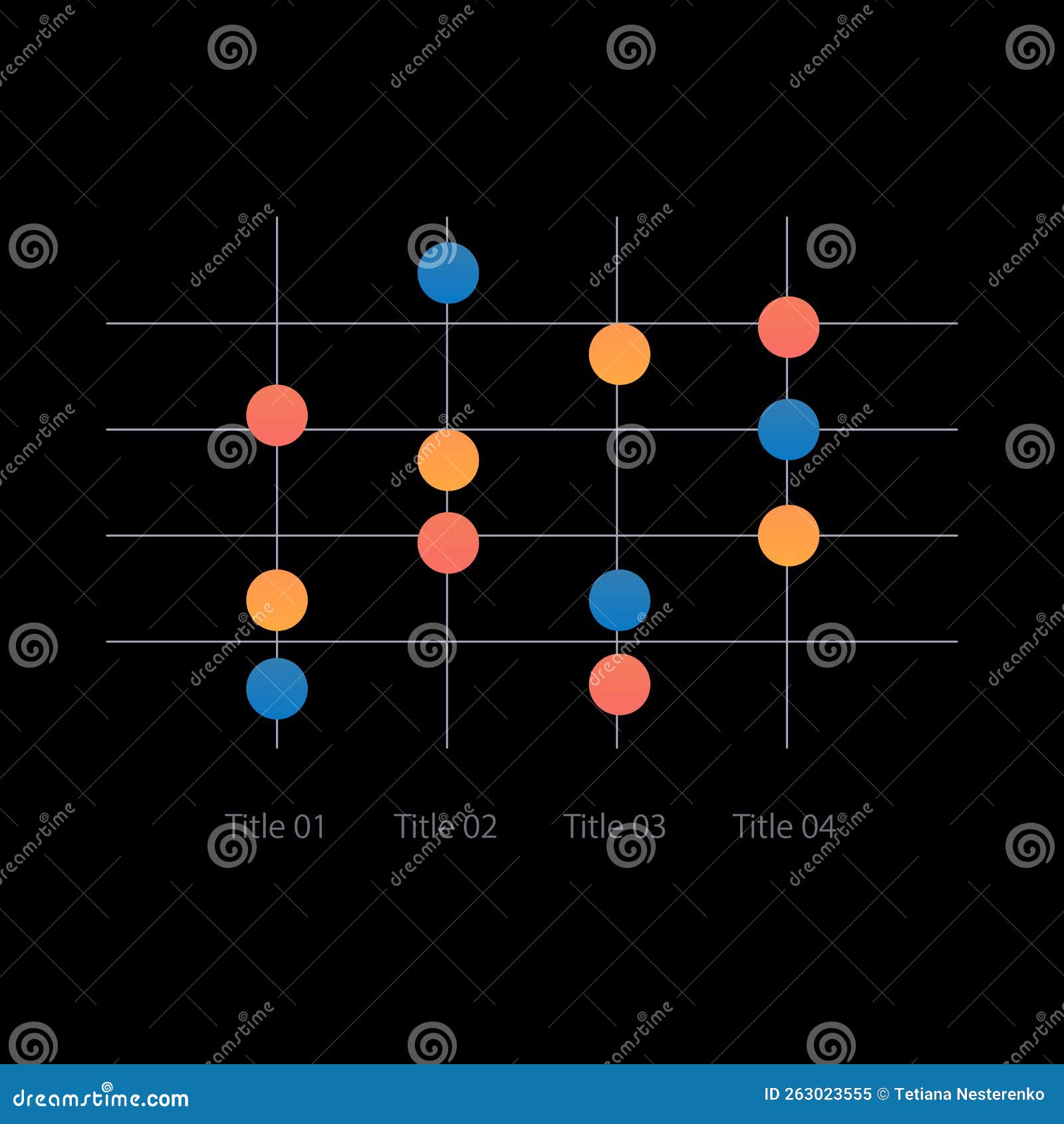 Business Development Report Infographic Dot Chart Design Template for ...