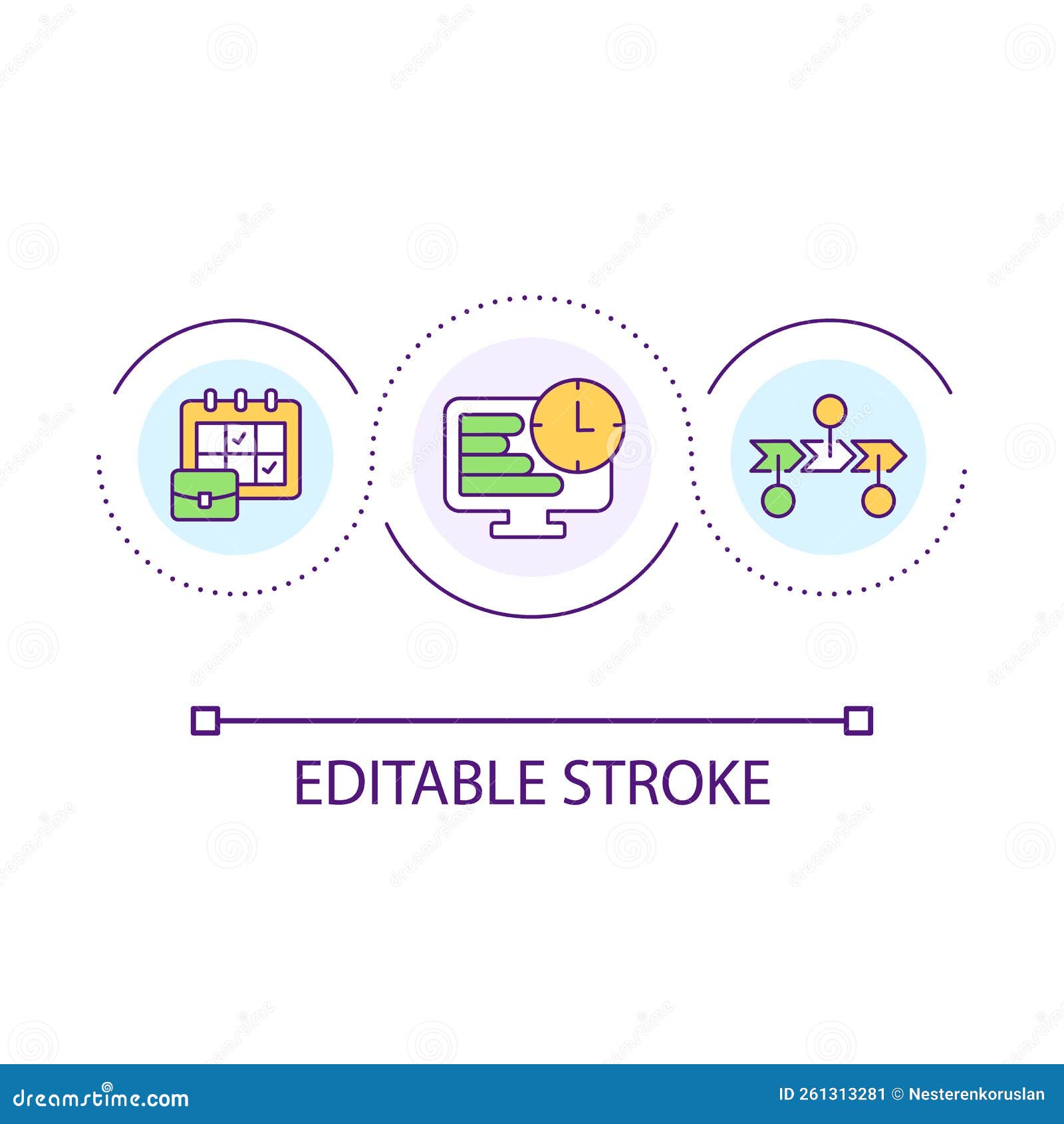 Business Development Strategy Loop Concept Icon Stock Vector ...
