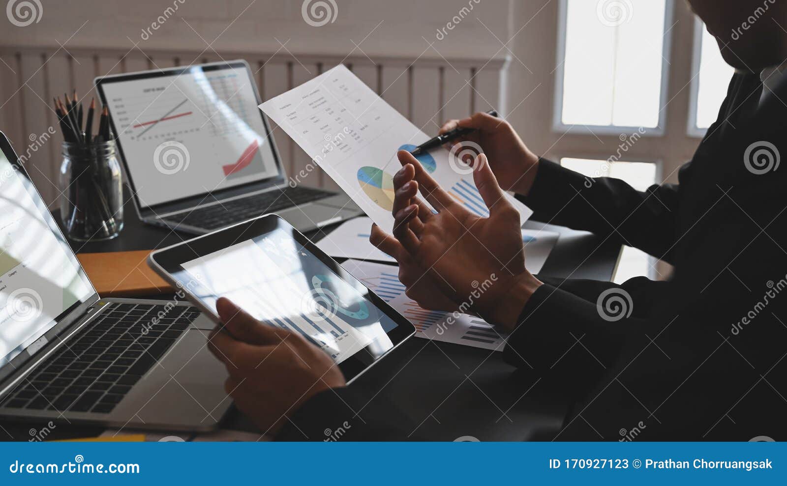 Business Development Team are Discussing/explaining about Them Business ...