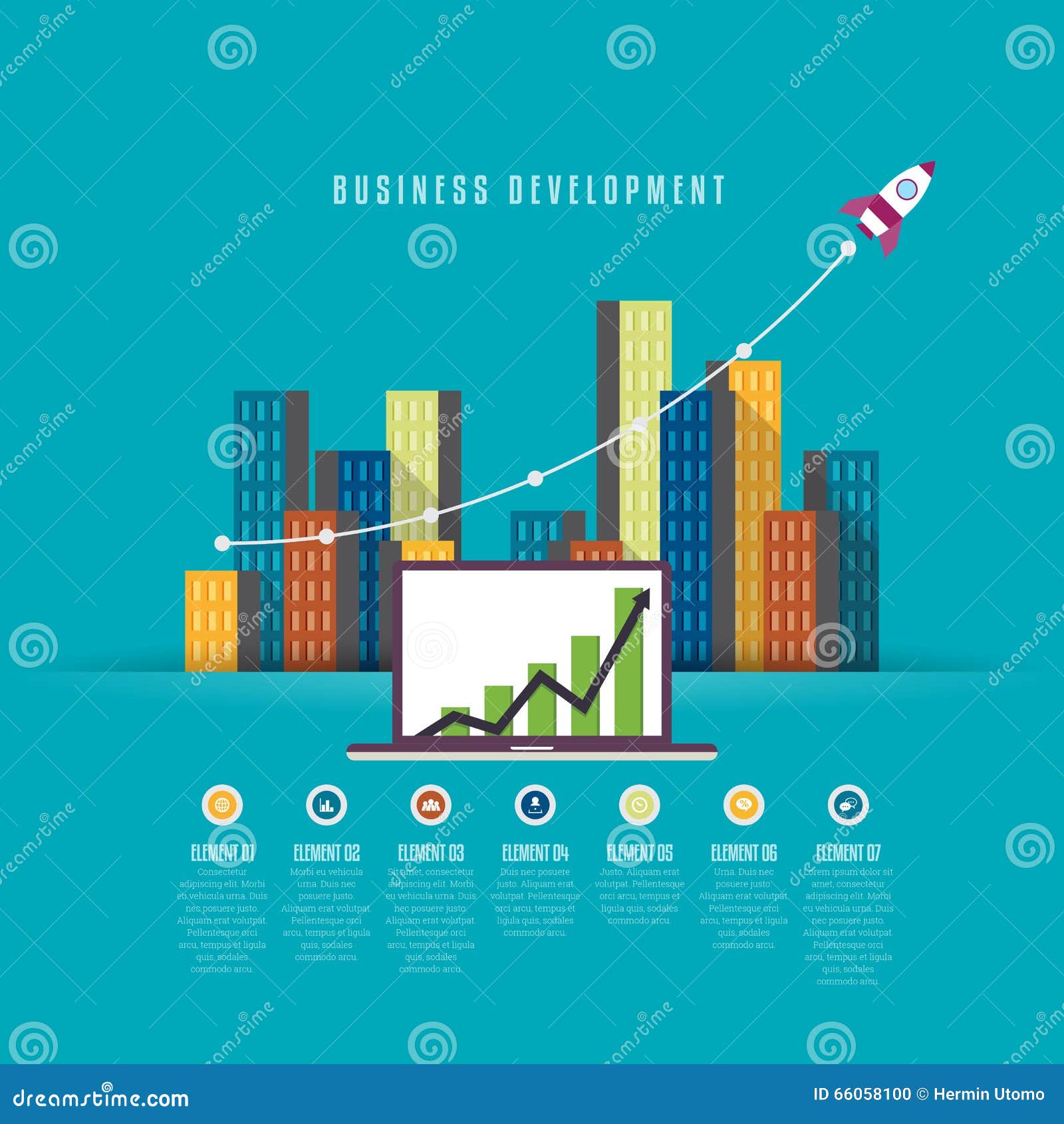Business Development stock vector. Illustration of development - 66058100