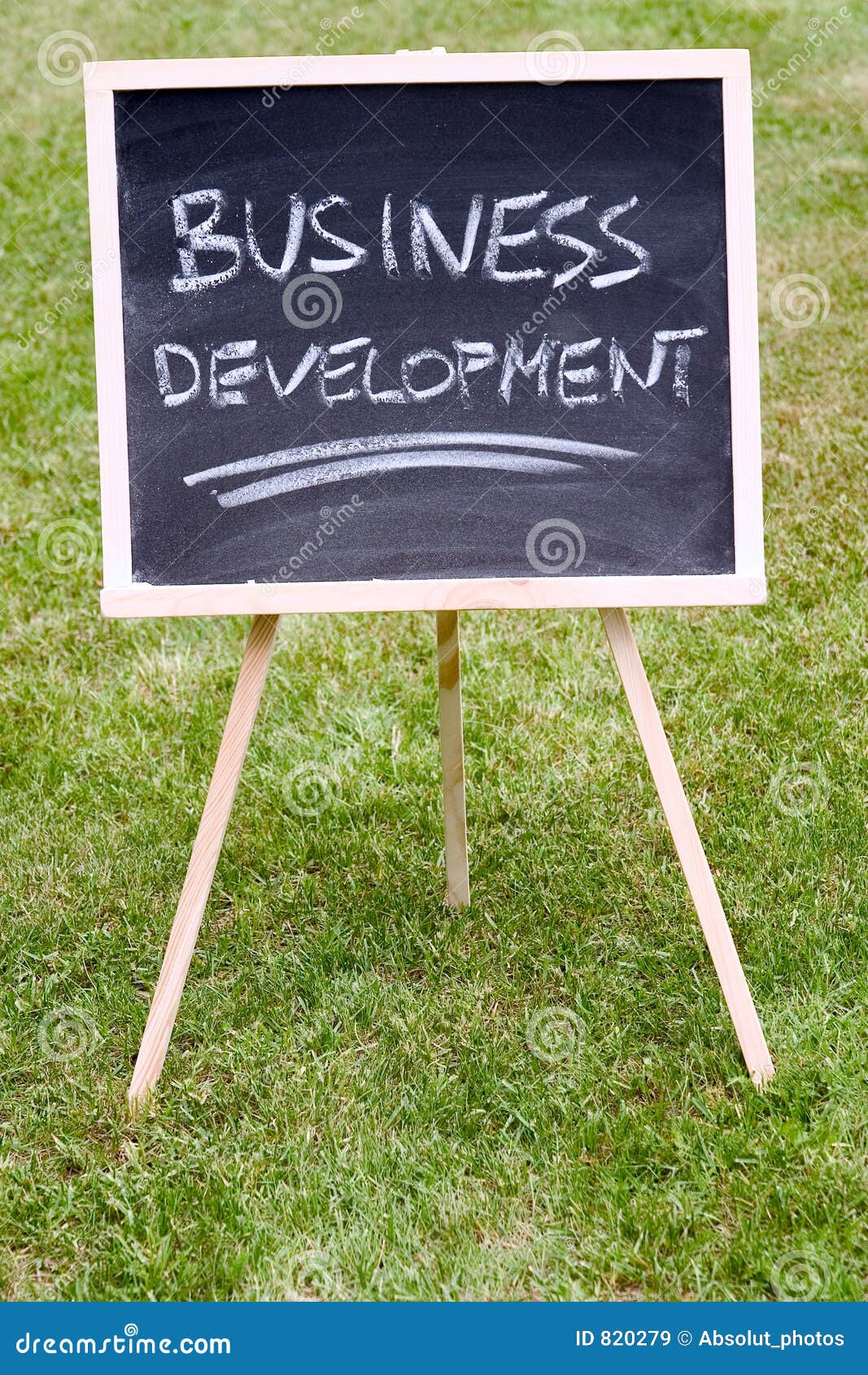 Business Development Written on a Chalkboard Stock Image - Image of ...