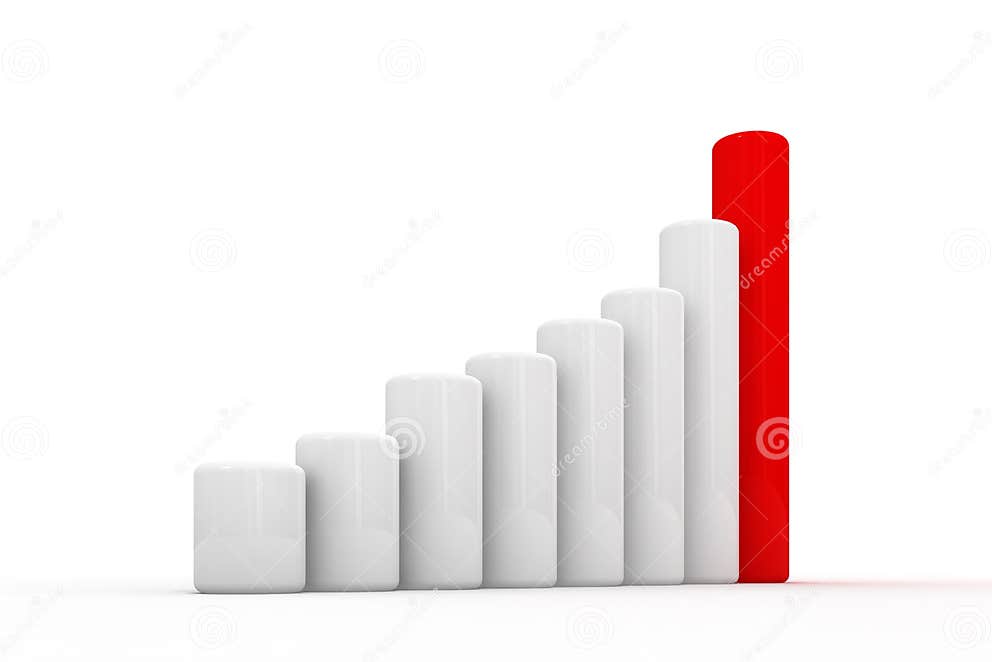 Business diagram on white stock illustration. Illustration of money ...