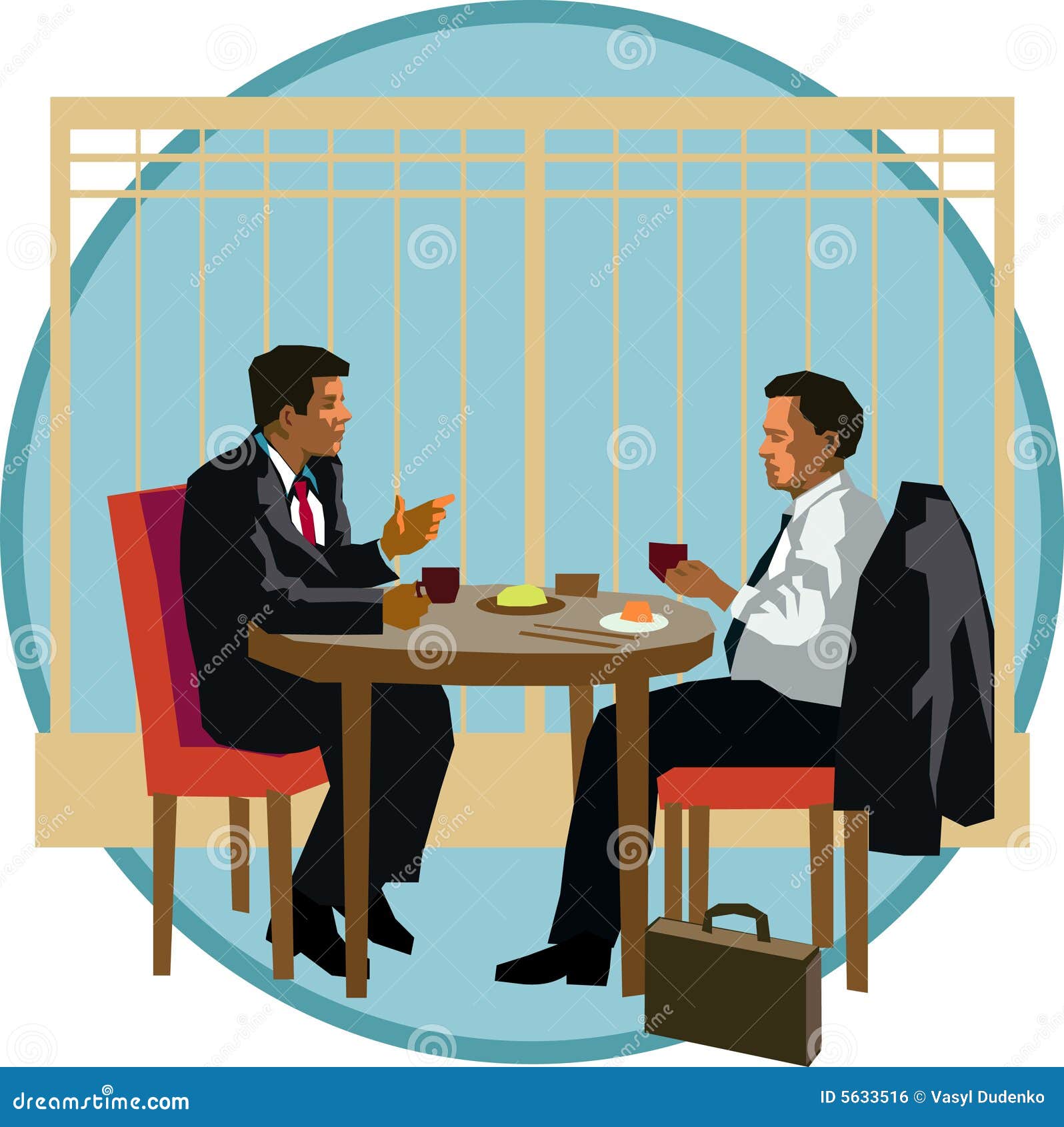 Business dialog stock vector. Illustration of worker, office - 5633516