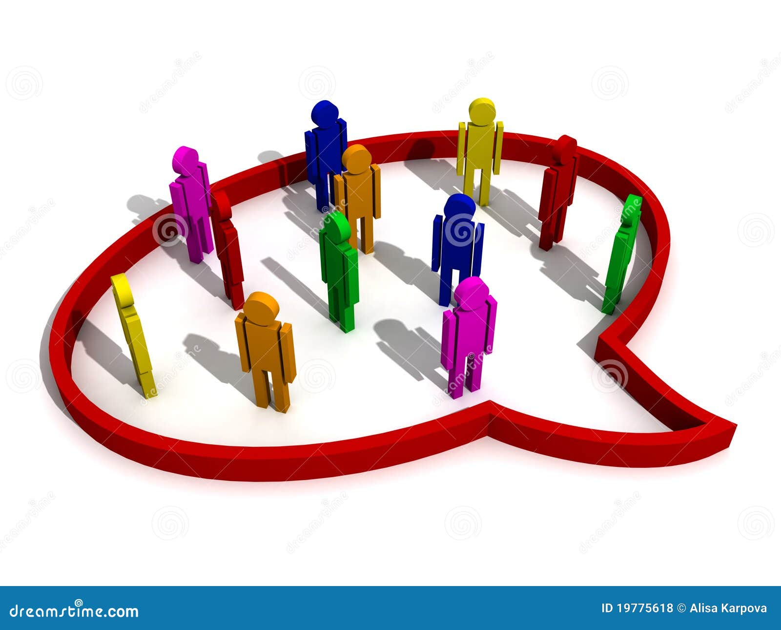 Business Dialogue between Partners Stock Illustration - Illustration of ...