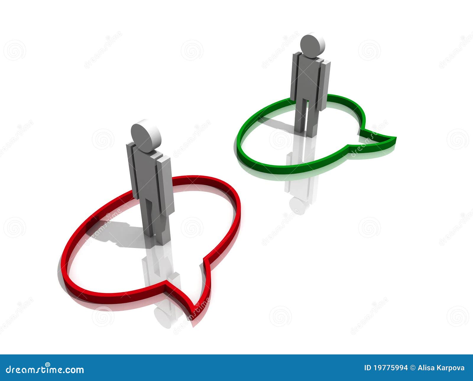 Business Dialogue between Partners Stock Illustration - Illustration of ...