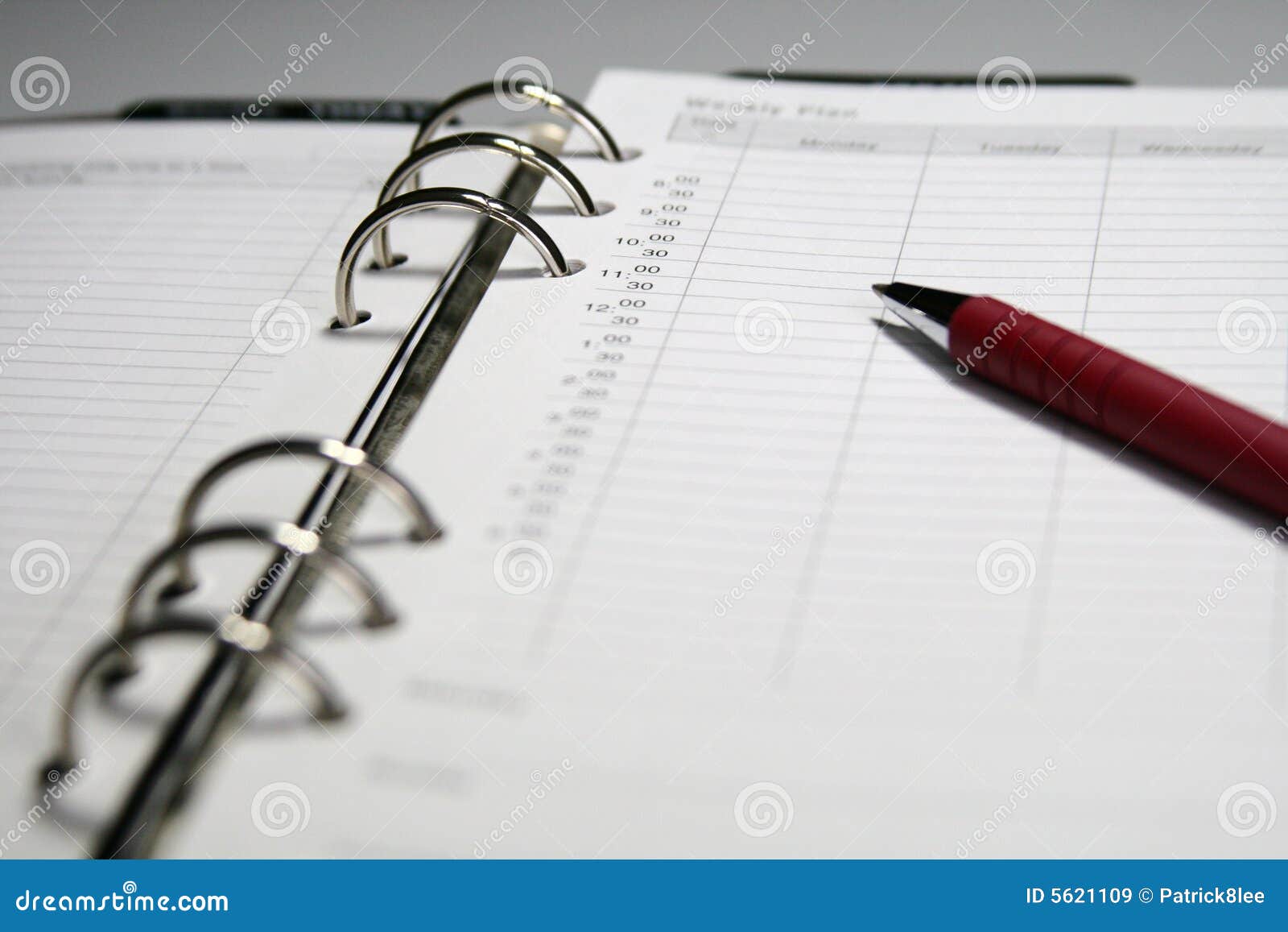 Business diary stock image. Image of appointments, list - 5621109