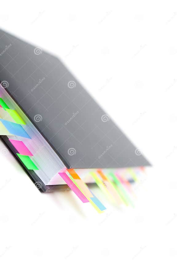 Business Diary with a Colored Tabs Stock Photo - Image of note, letter ...