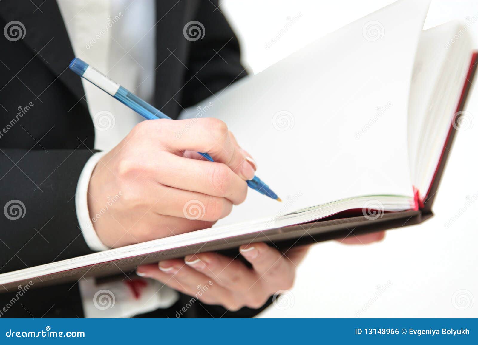 Business Diary in Hands Closeup Stock Photo - Image of management ...