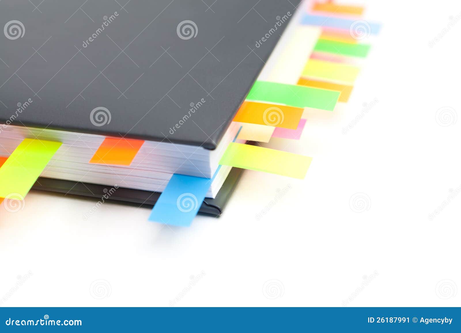 Business diary with a tabs stock image. Image of jotter - 26187991