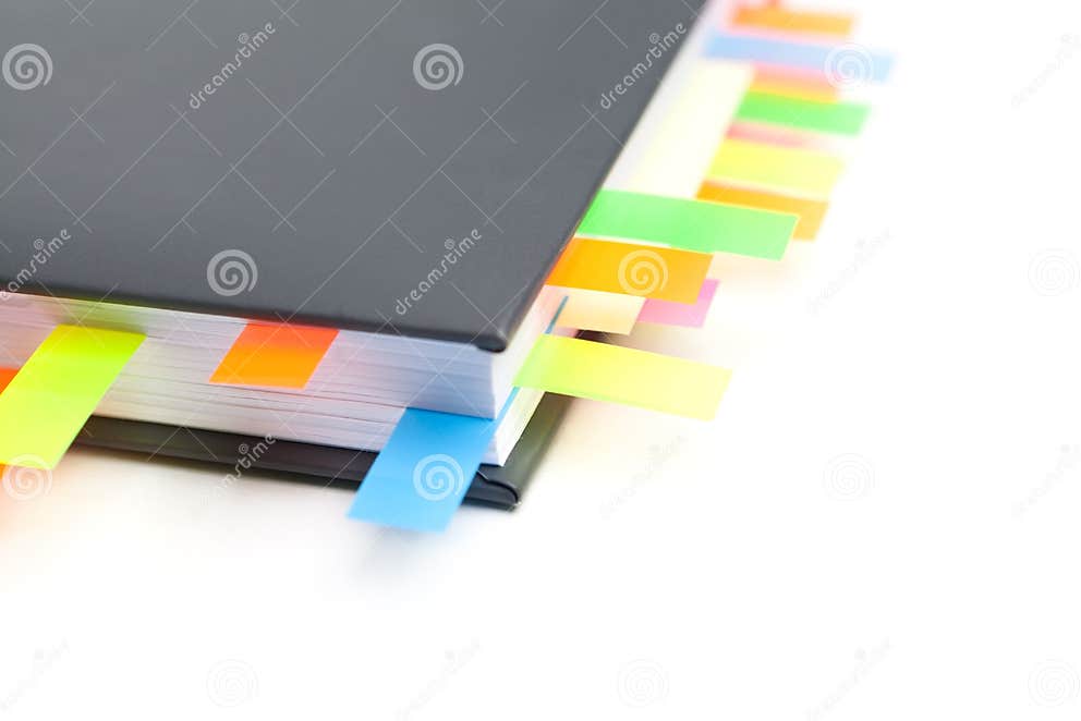 Business diary with a tabs stock image. Image of jotter - 26187991
