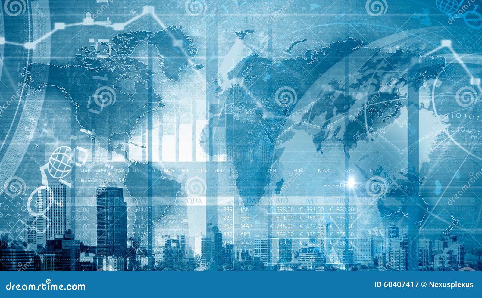 Business Digital Background Stock Image - Image of marketing, media ...