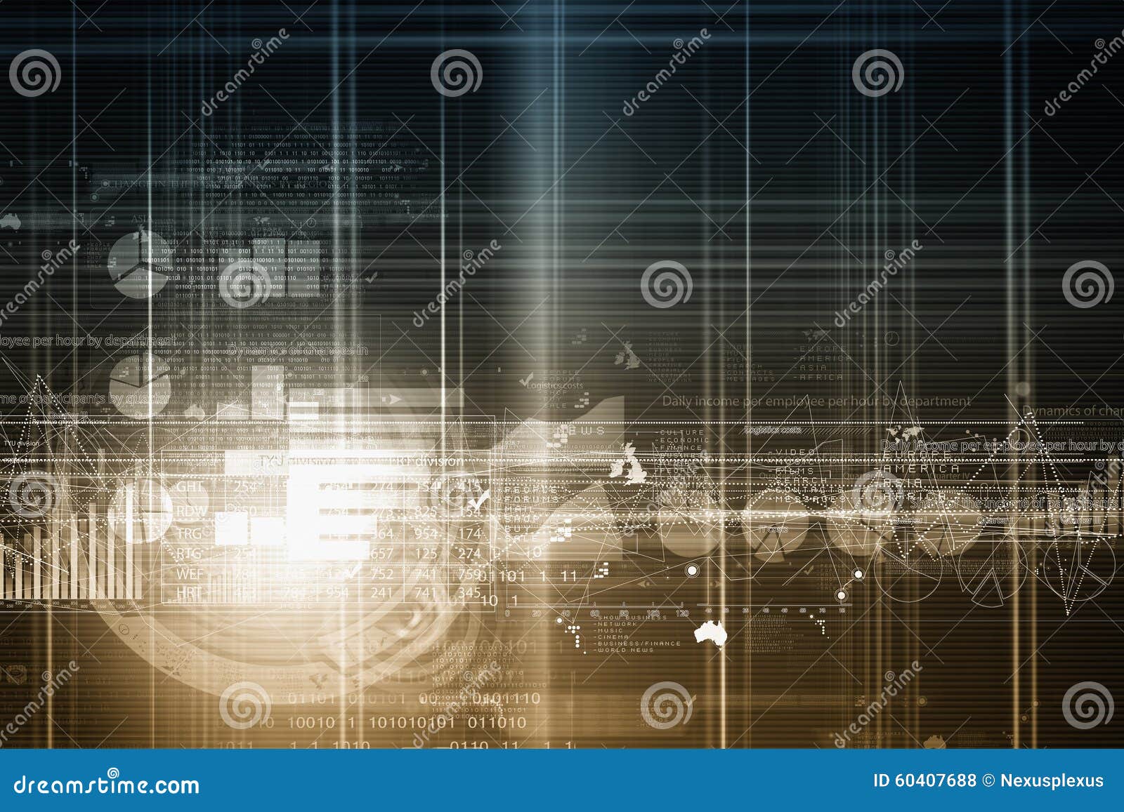 Business Digital Background Stock Illustration - Illustration of ...