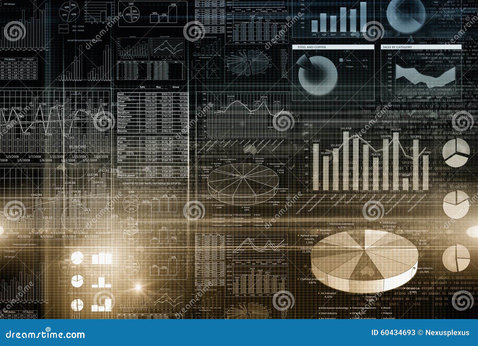 Business Digital Background Stock Illustration - Illustration of ...