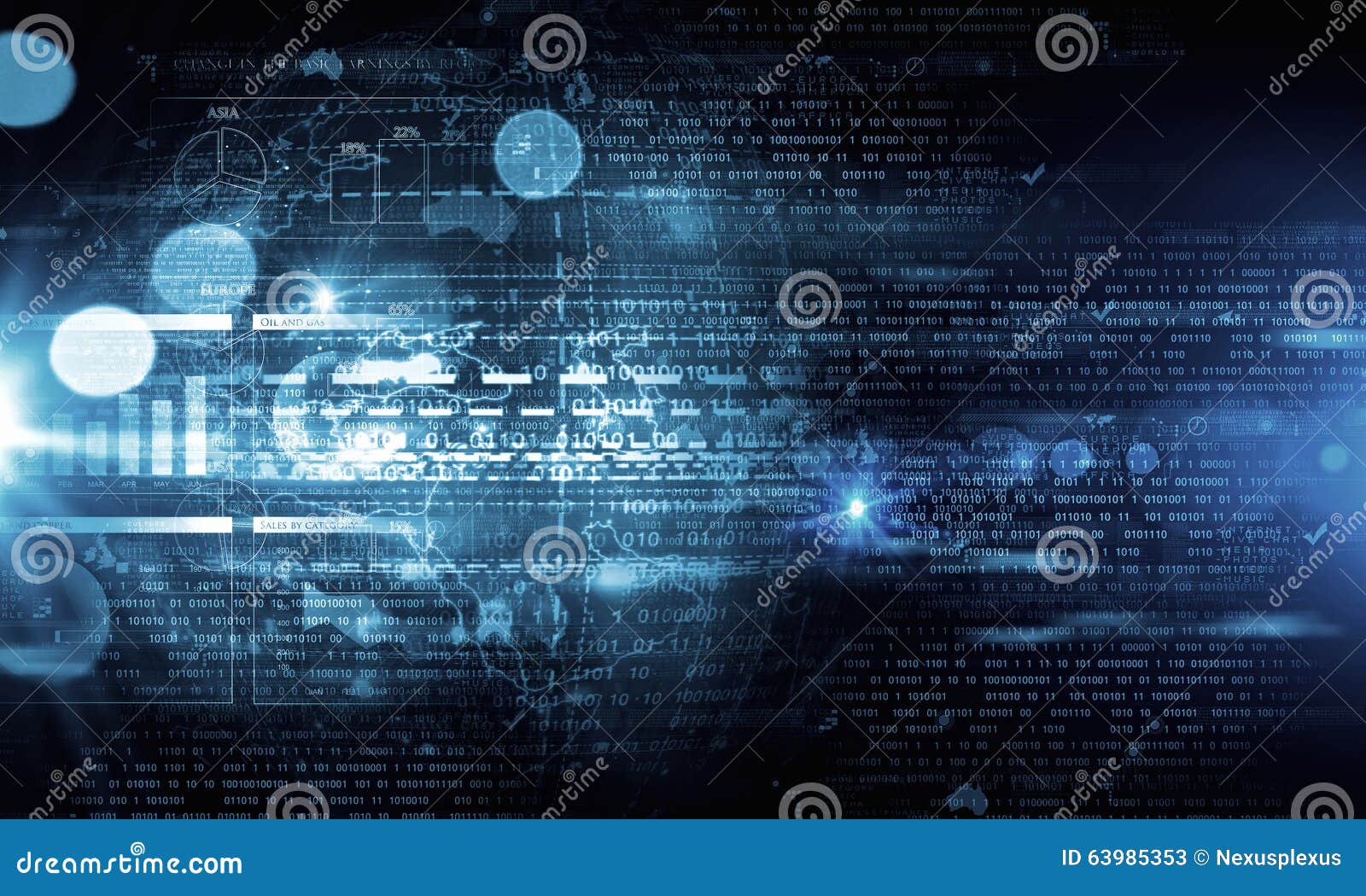 Business Digital Background Stock Image - Image of global, multimedia ...