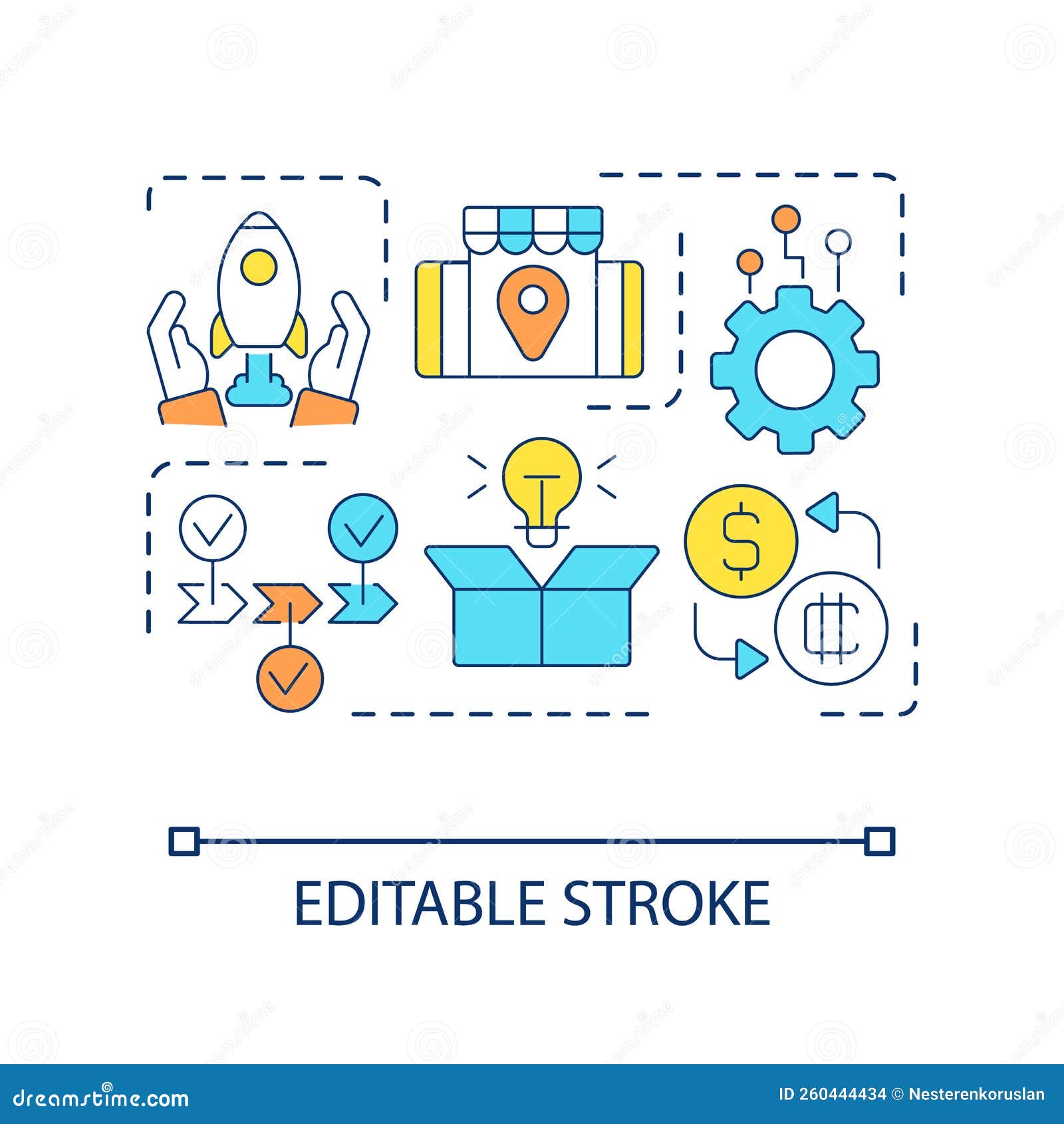 Business Digitization Concept Icon Stock Vector - Illustration of ...