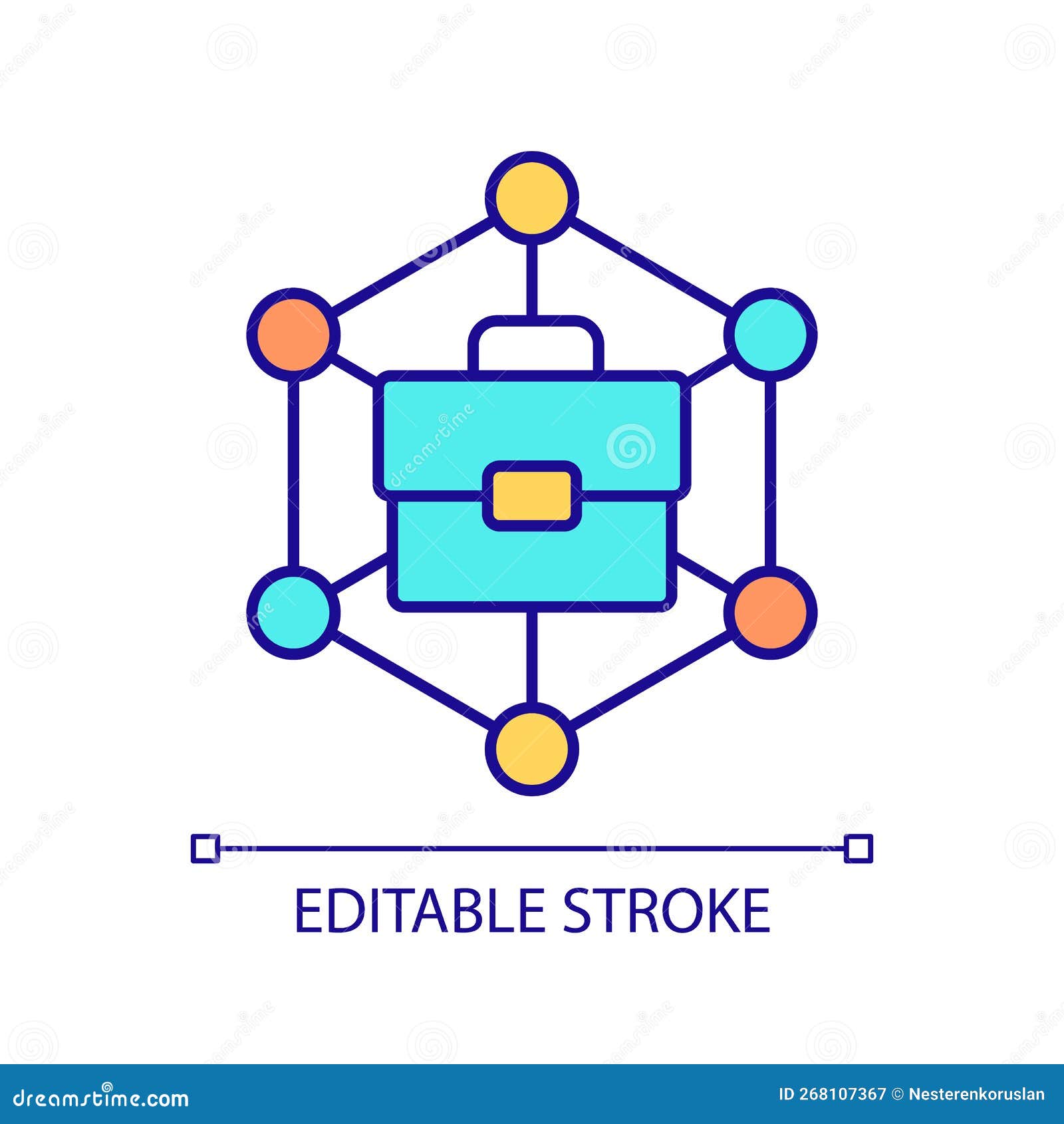 Business Digitization Technology RGB Color Icon Stock Vector ...