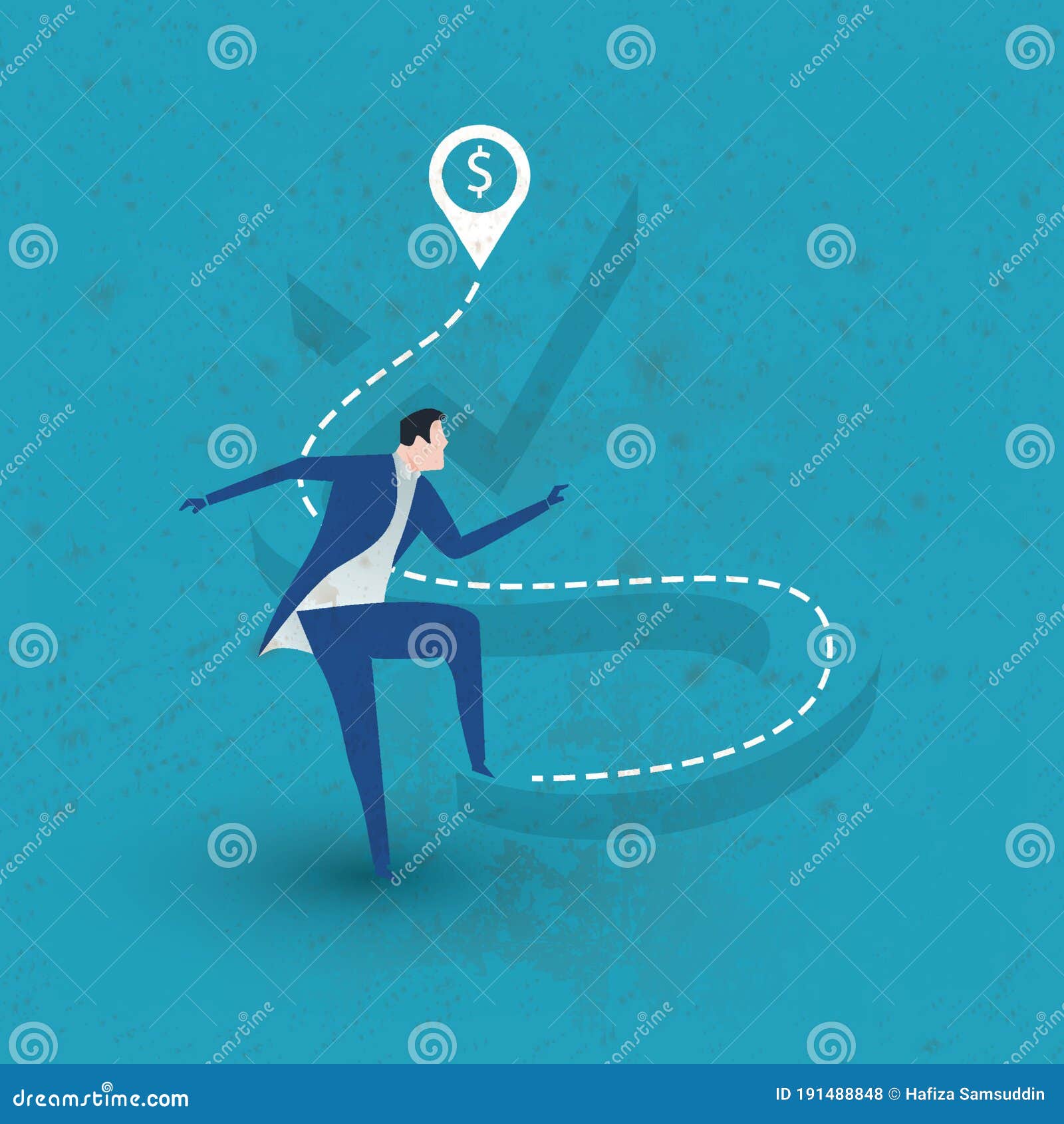 Business Direction Concept. Vector Illustration Decorative Design Stock ...