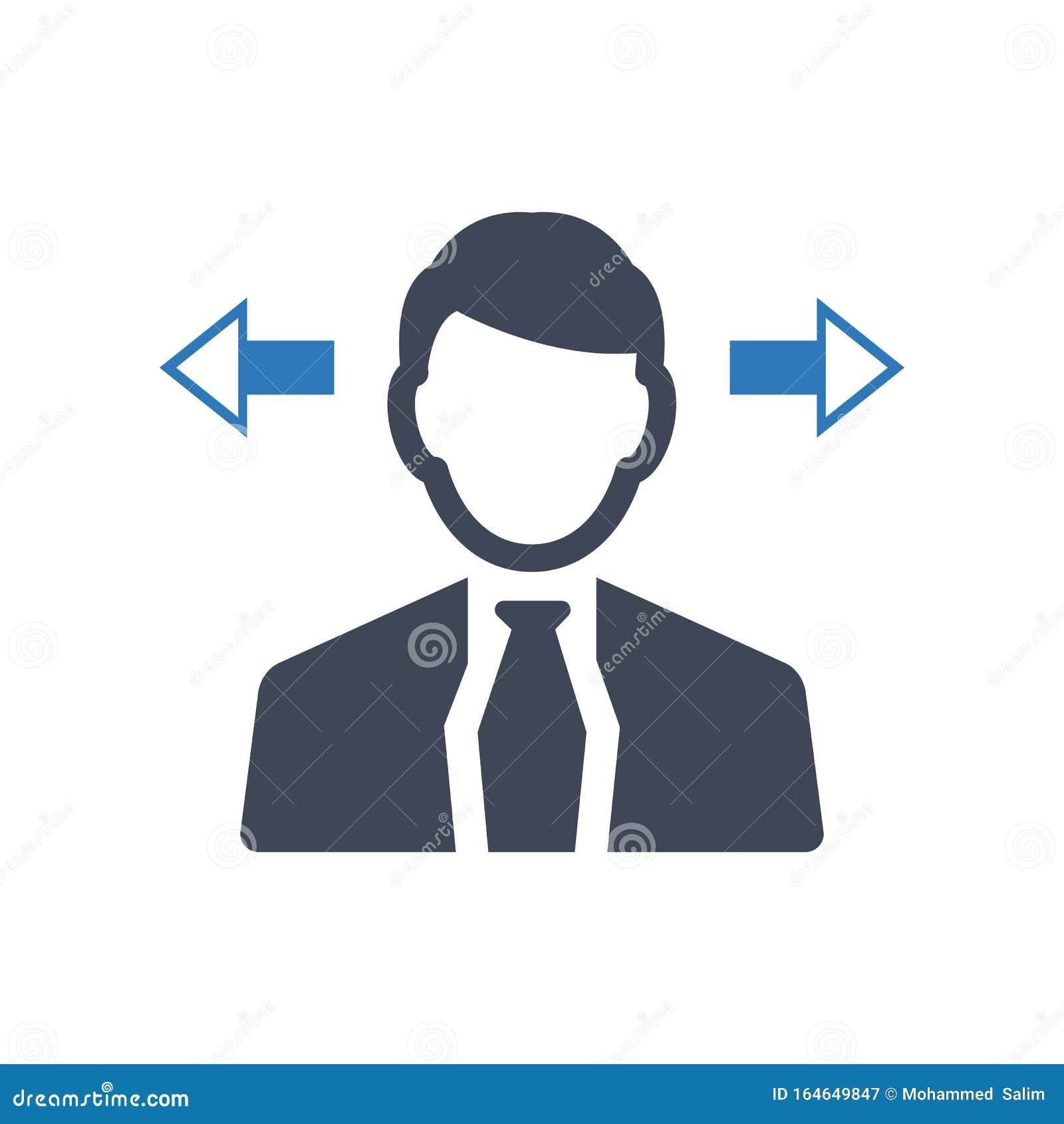 Business Direction Icon. Vector Graphics Stock Vector - Illustration of ...