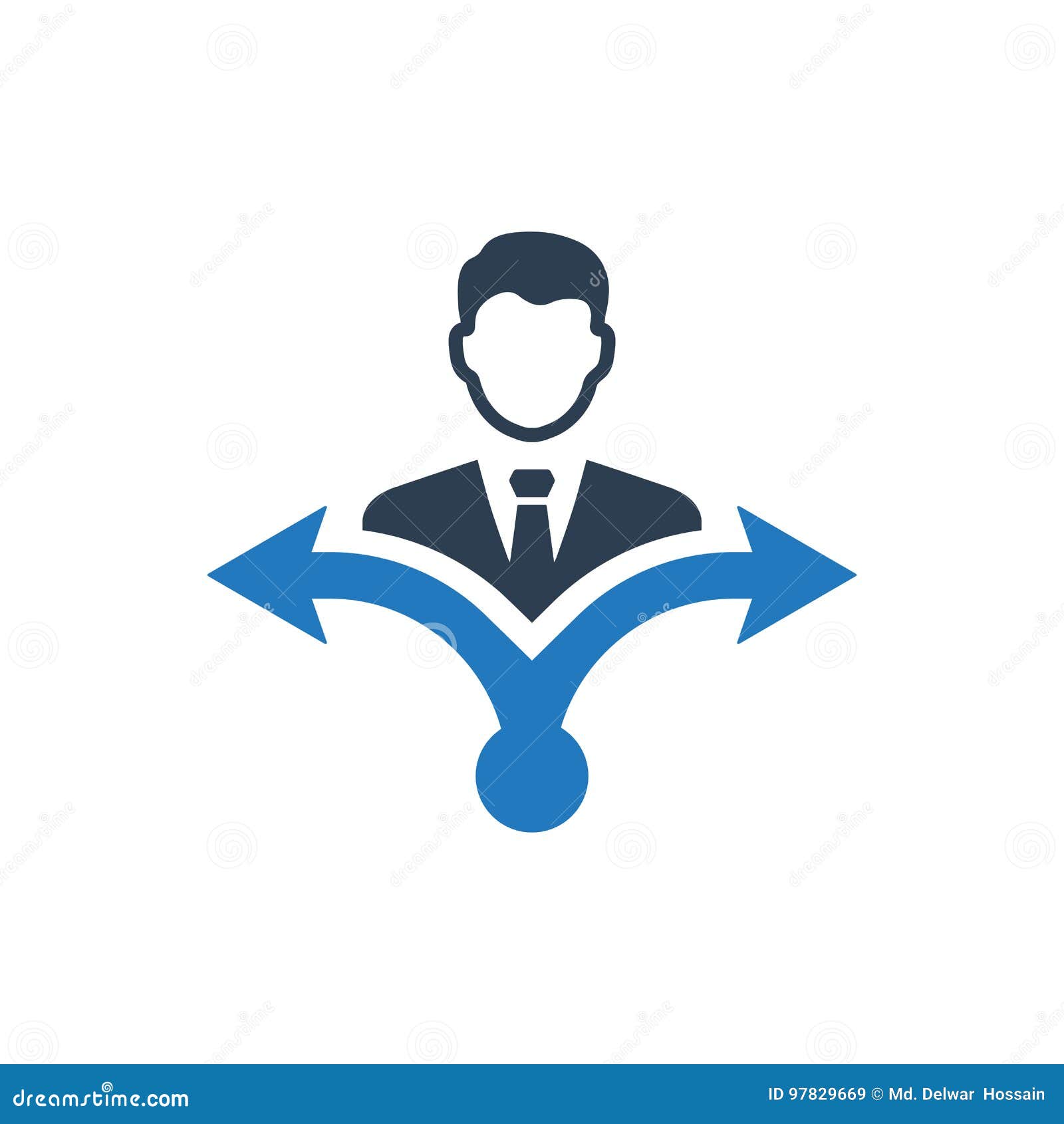Business Direction Icon stock illustration. Illustration of symbol ...