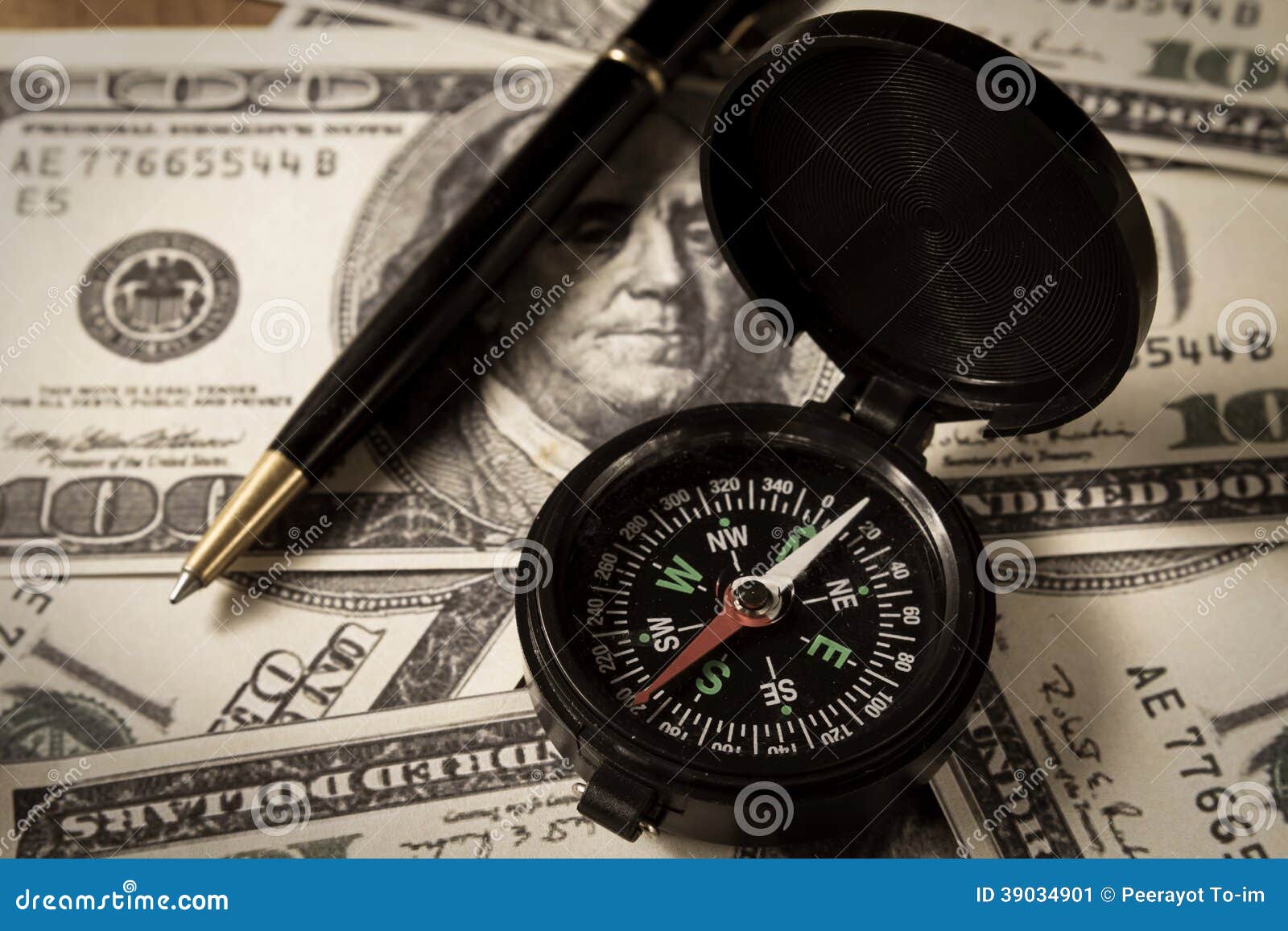 Business Direction for Money. Stock Image - Image of investment ...