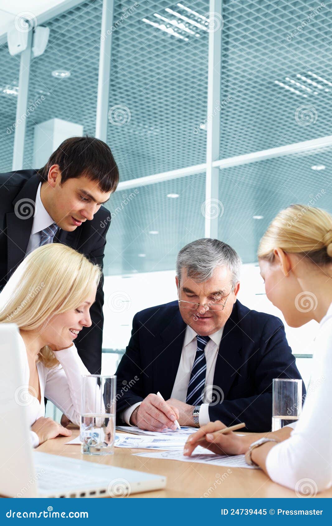 Business discussion stock image. Image of colleague, manager - 24739445