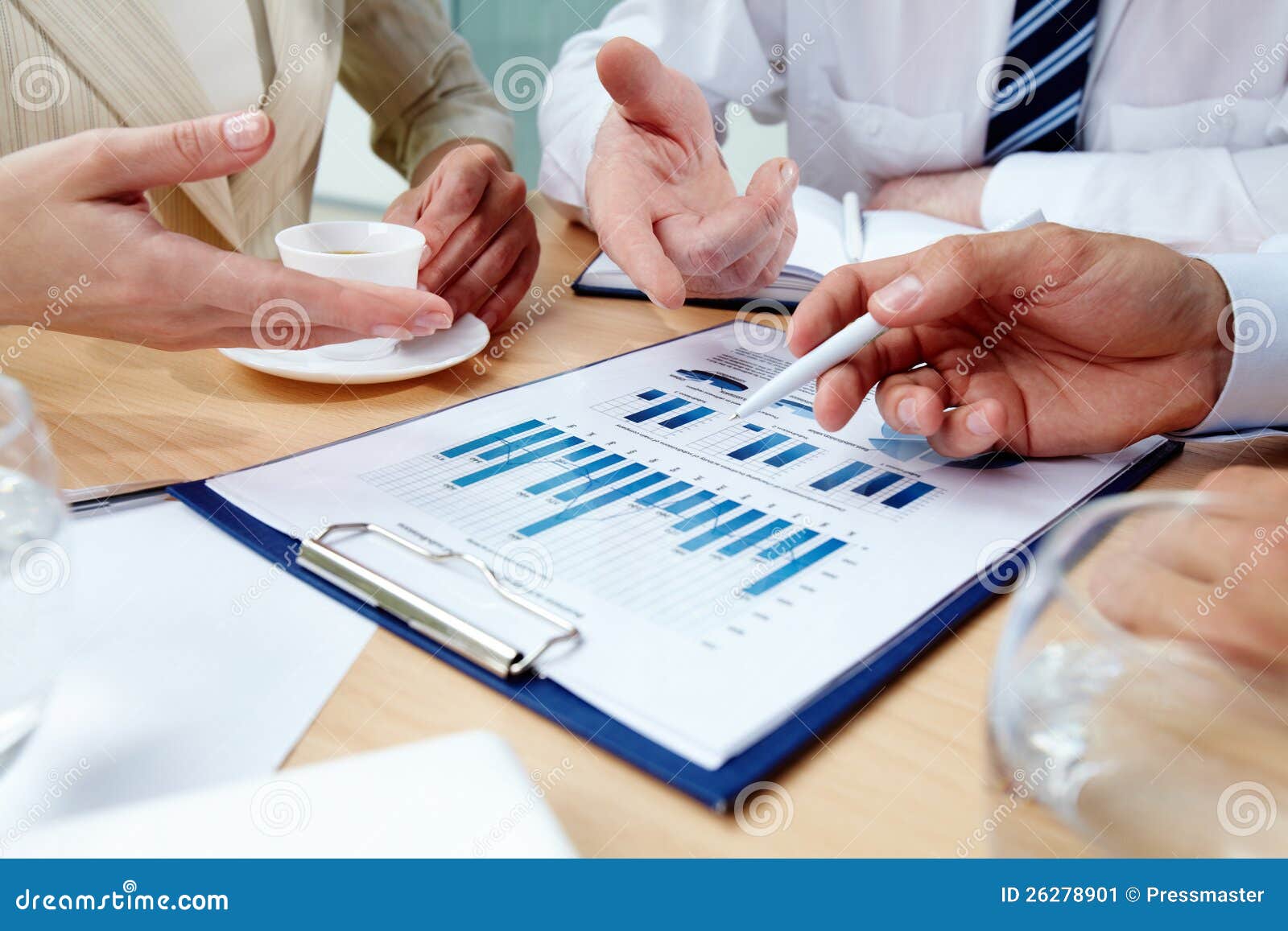 Business discussion stock image. Image of hands, graphs - 26278901