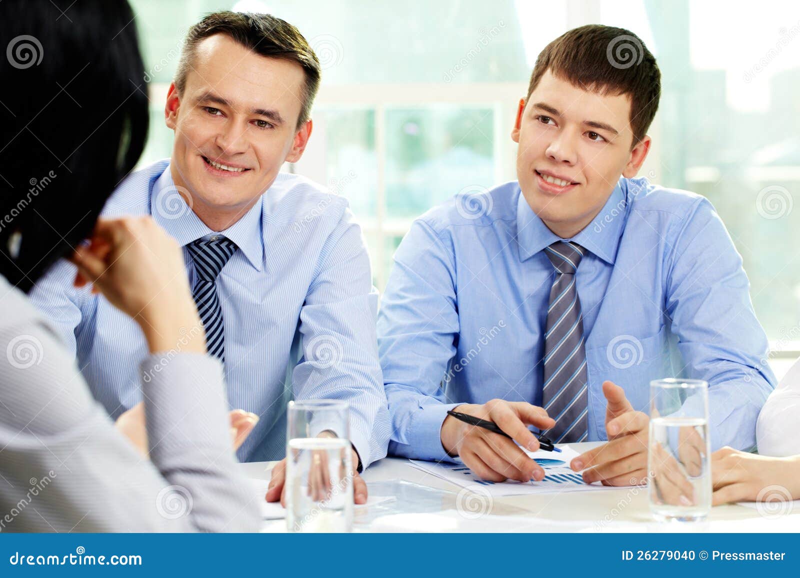 Business discussion stock photo. Image of collaboration - 26279040