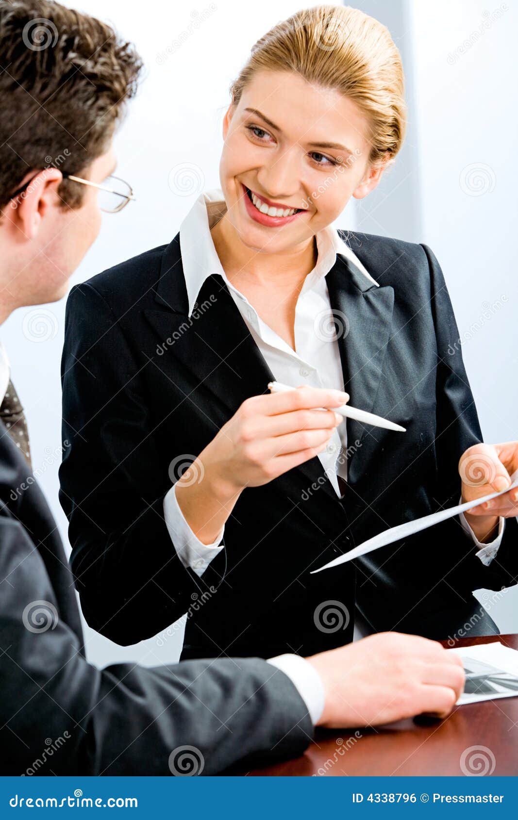 Business discussion stock photo. Image of holding, people - 4338796
