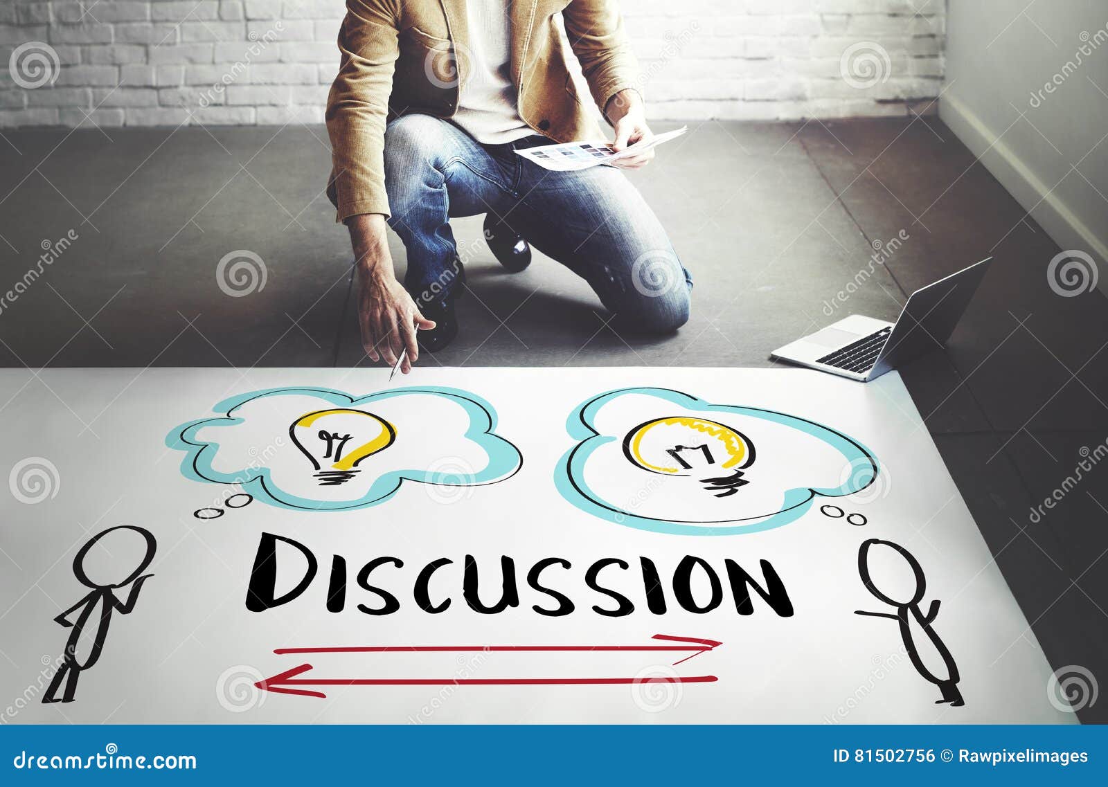 Business Discussion Creative Ideas Concept Stock Photo - Image of ...
