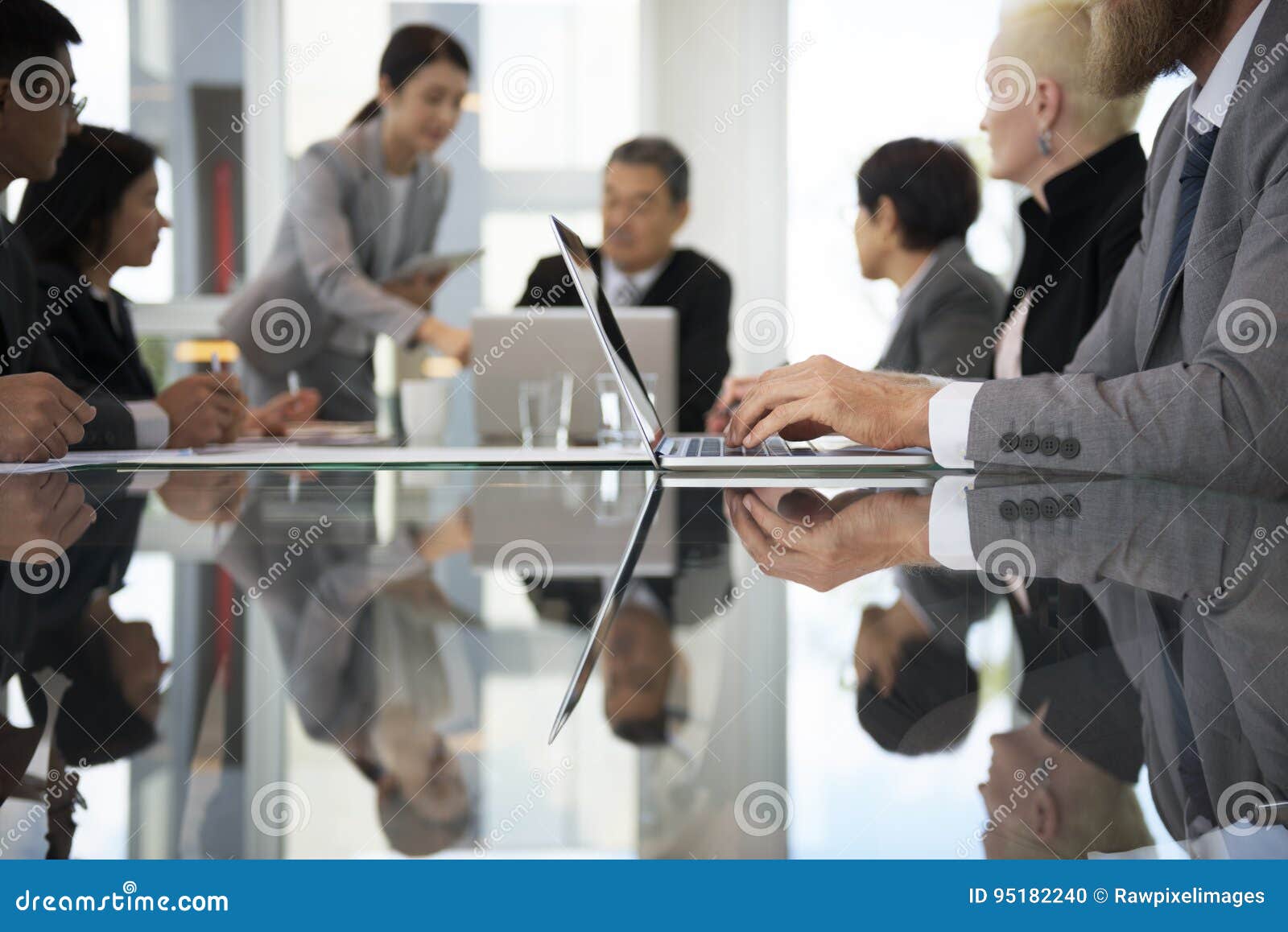 Business Discussion Meeting Presentation Briefing Stock Photo - Image ...