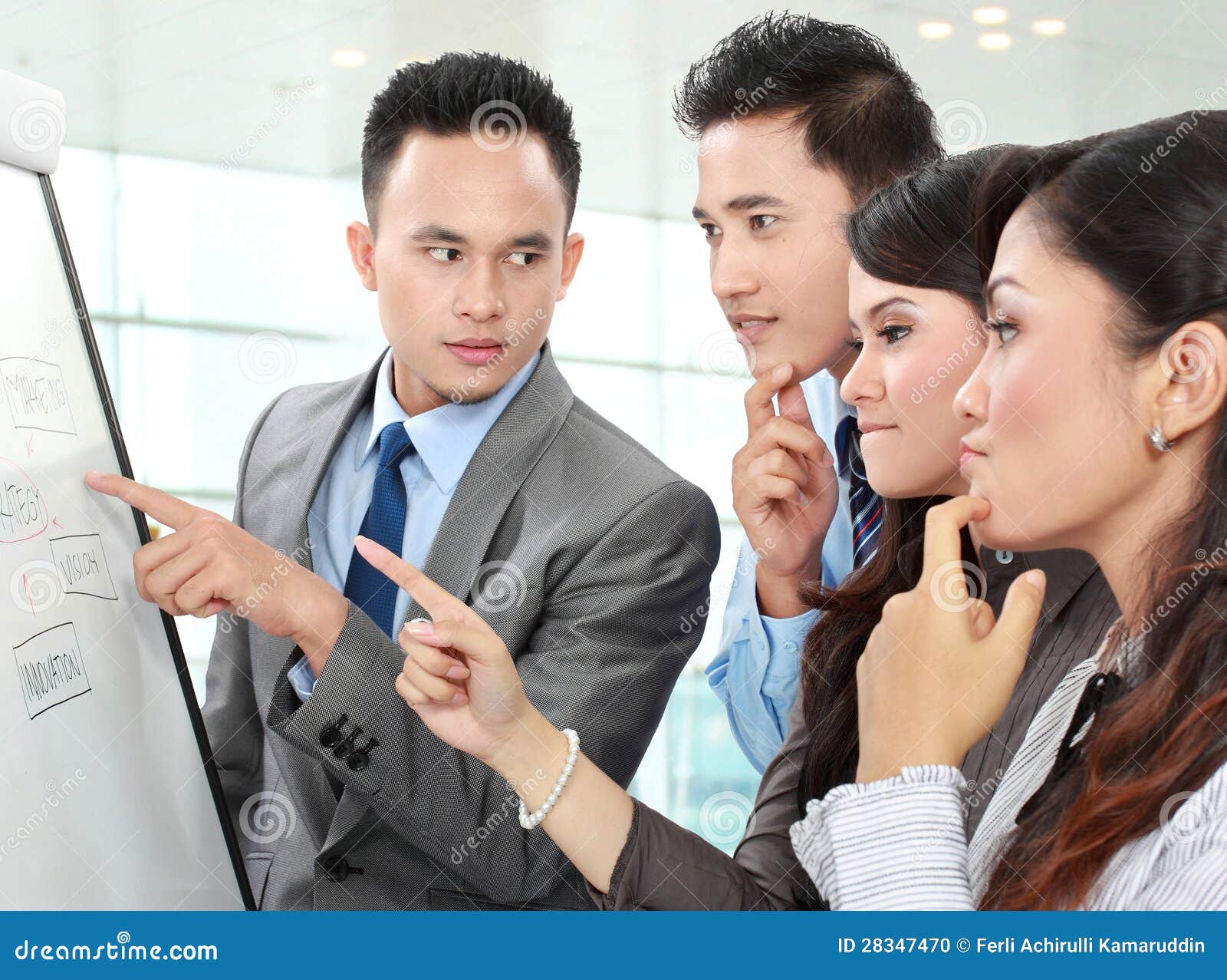 Business Discussion in the Office Stock Photo - Image of person ...