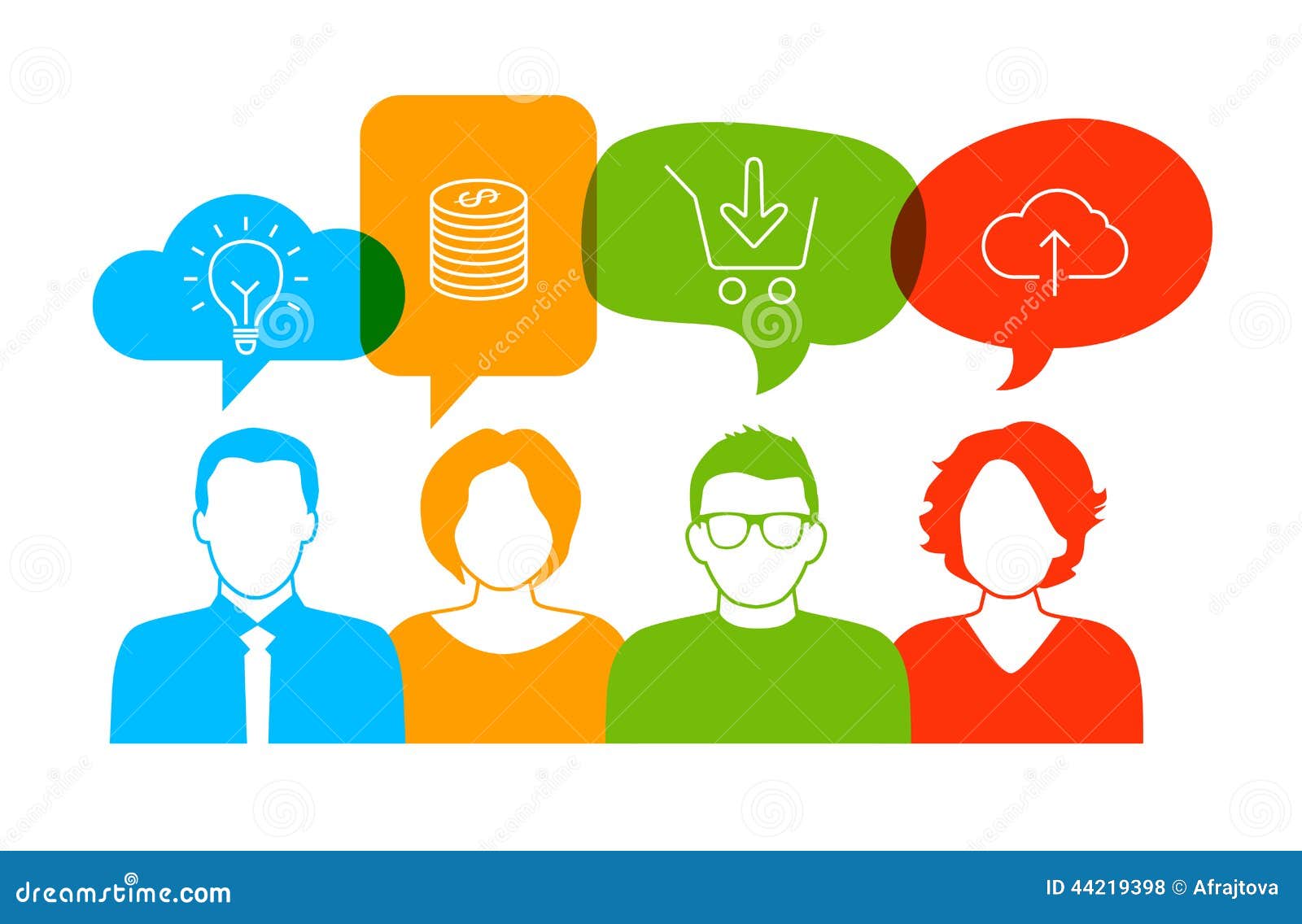 Business Discussion stock vector. Illustration of dialogue - 44219398
